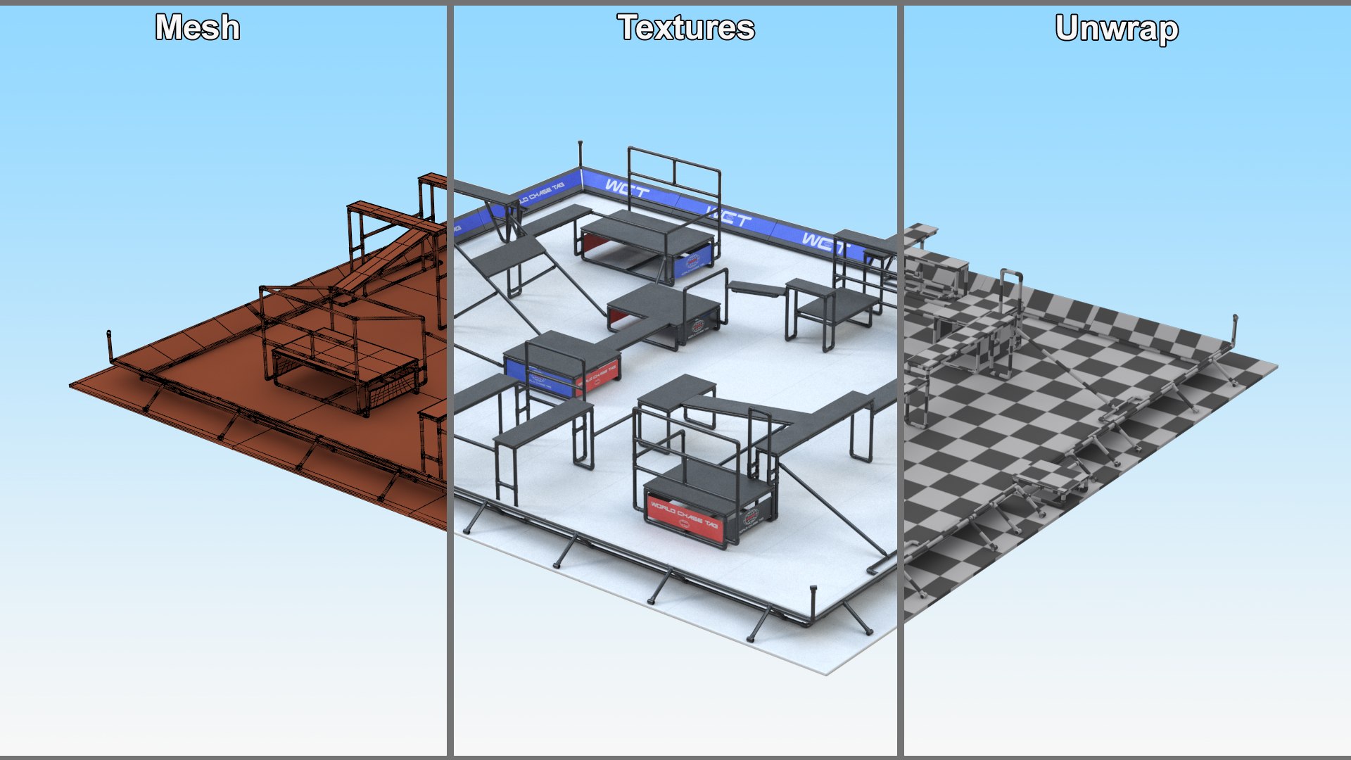 3D WCT Parkour Training Arena - TurboSquid 2370095