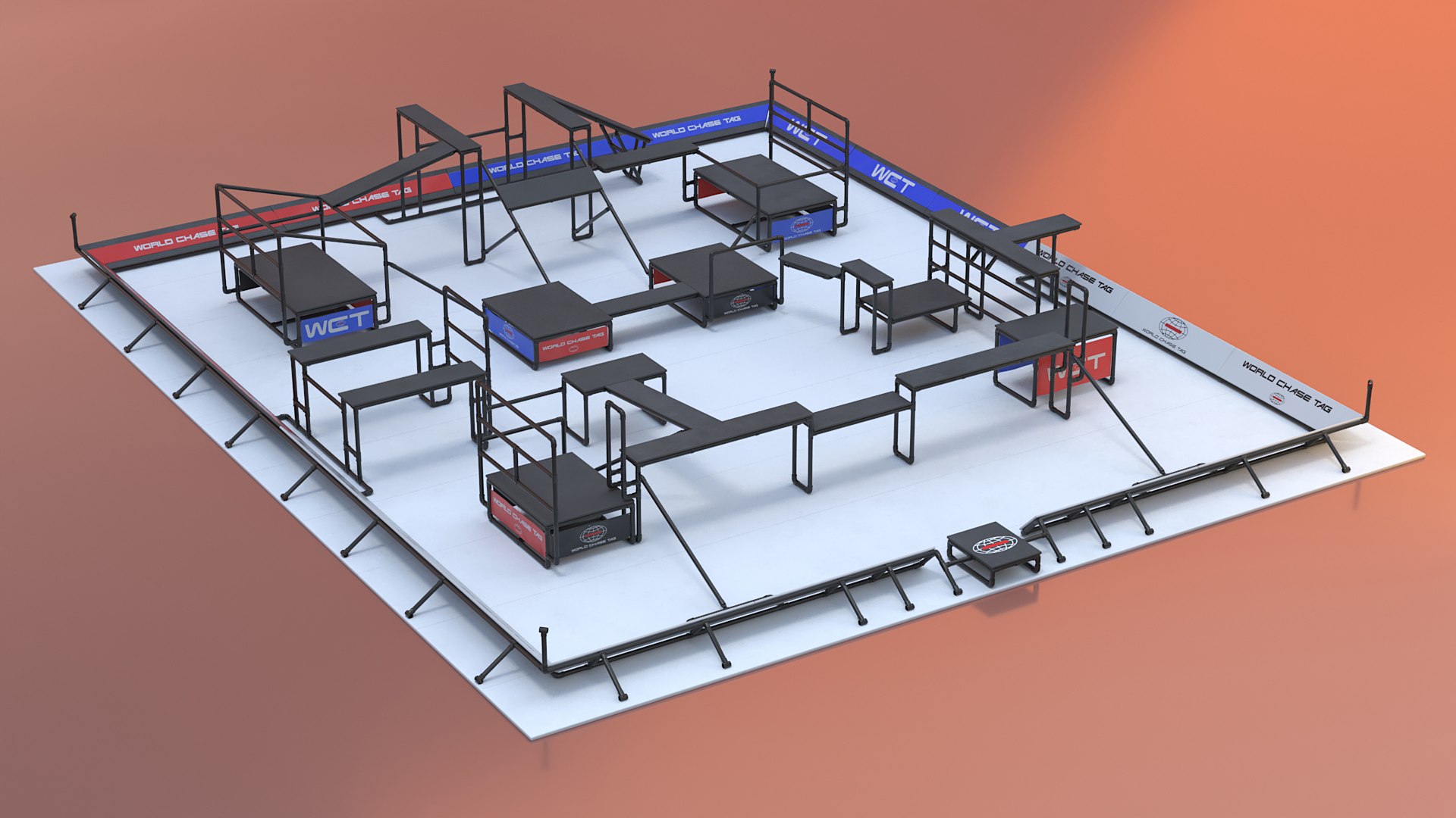 3D WCT Parkour Training Arena - TurboSquid 2370095
