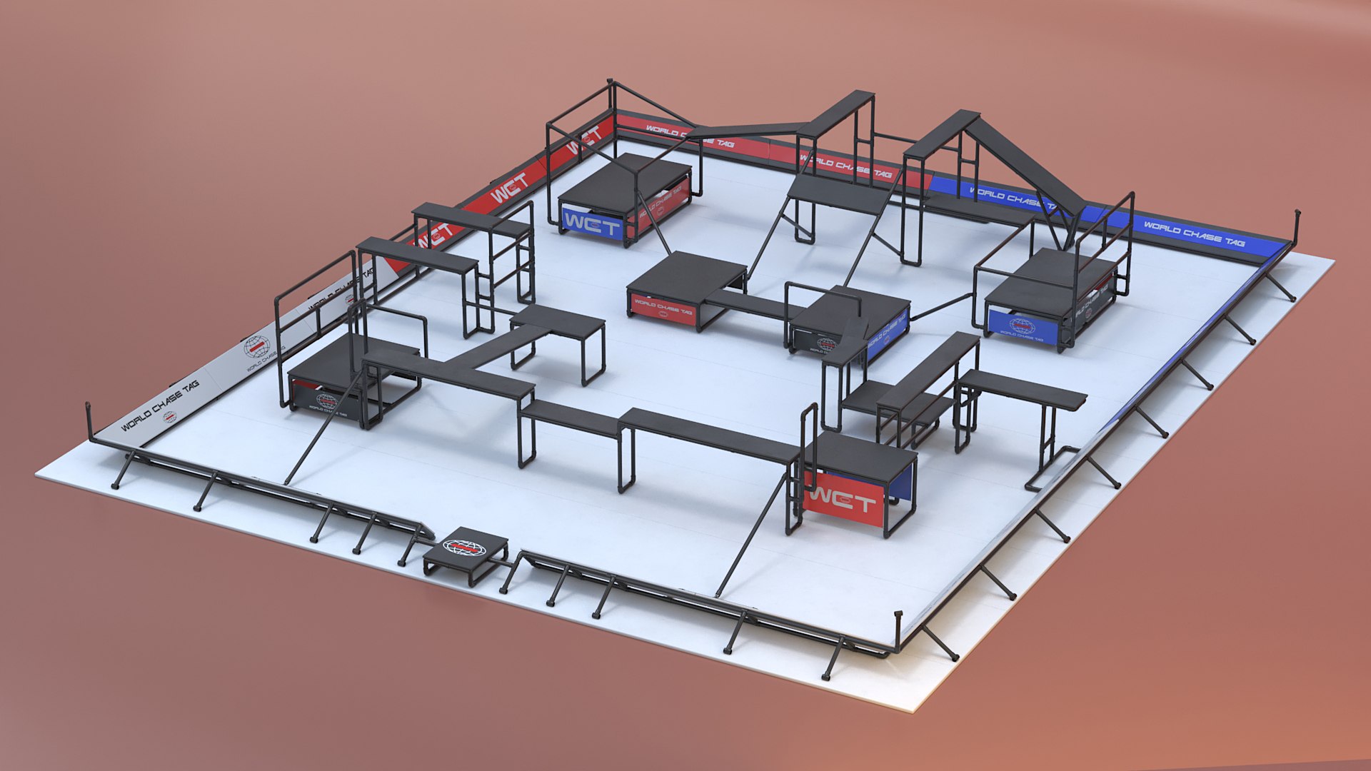 3D WCT Parkour Training Arena - TurboSquid 2370095