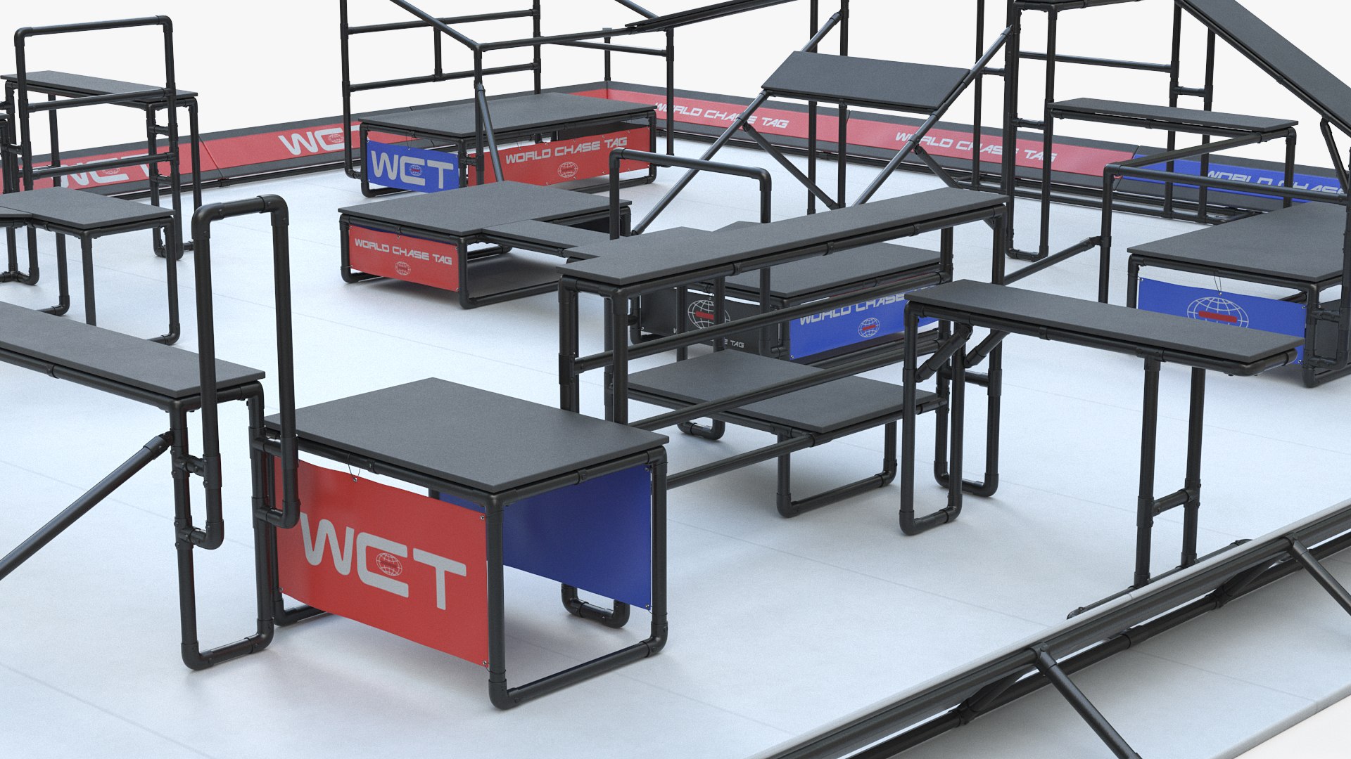 3D WCT Parkour Training Arena - TurboSquid 2370095