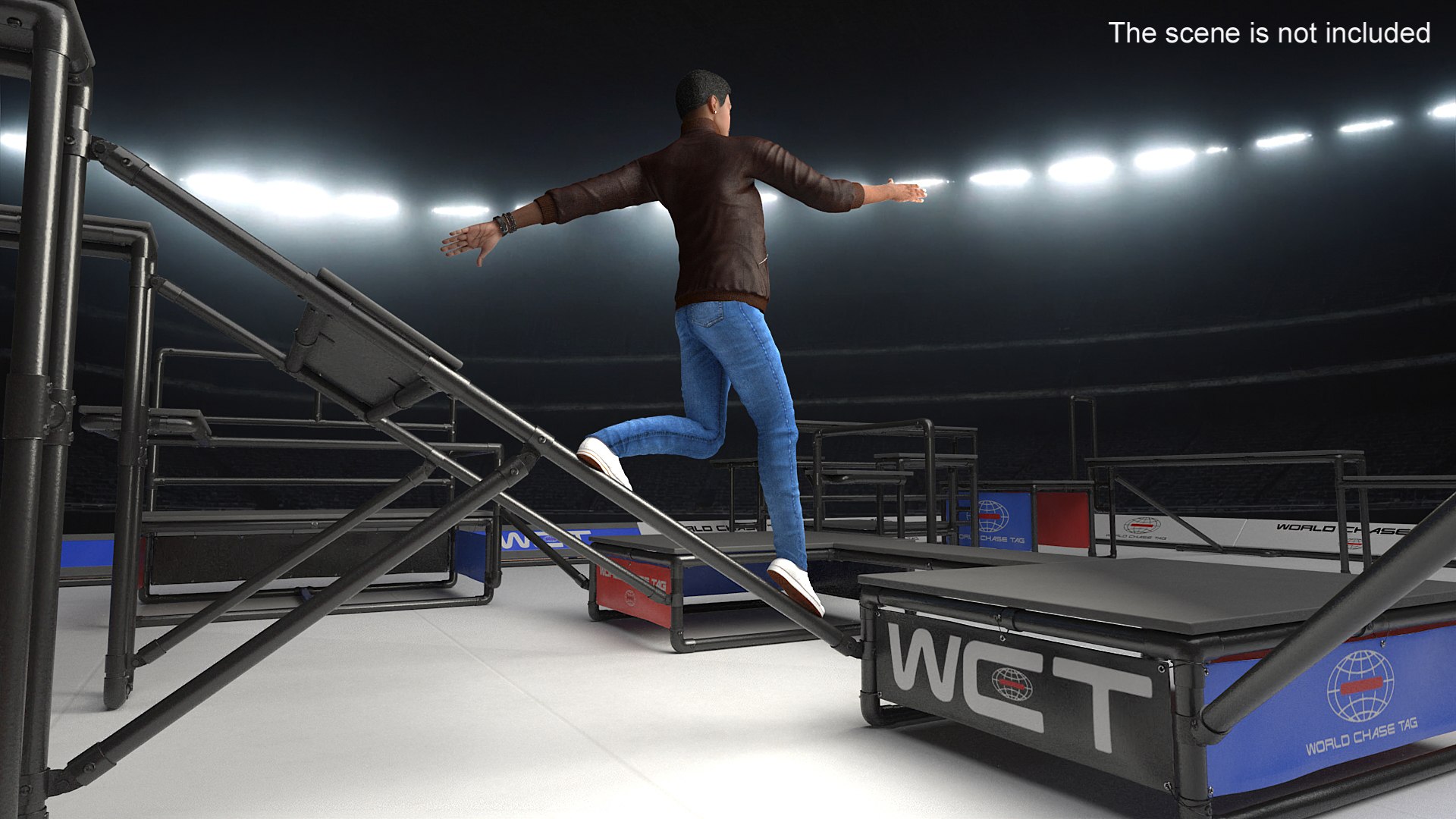 3D WCT Parkour Training Arena - TurboSquid 2370095