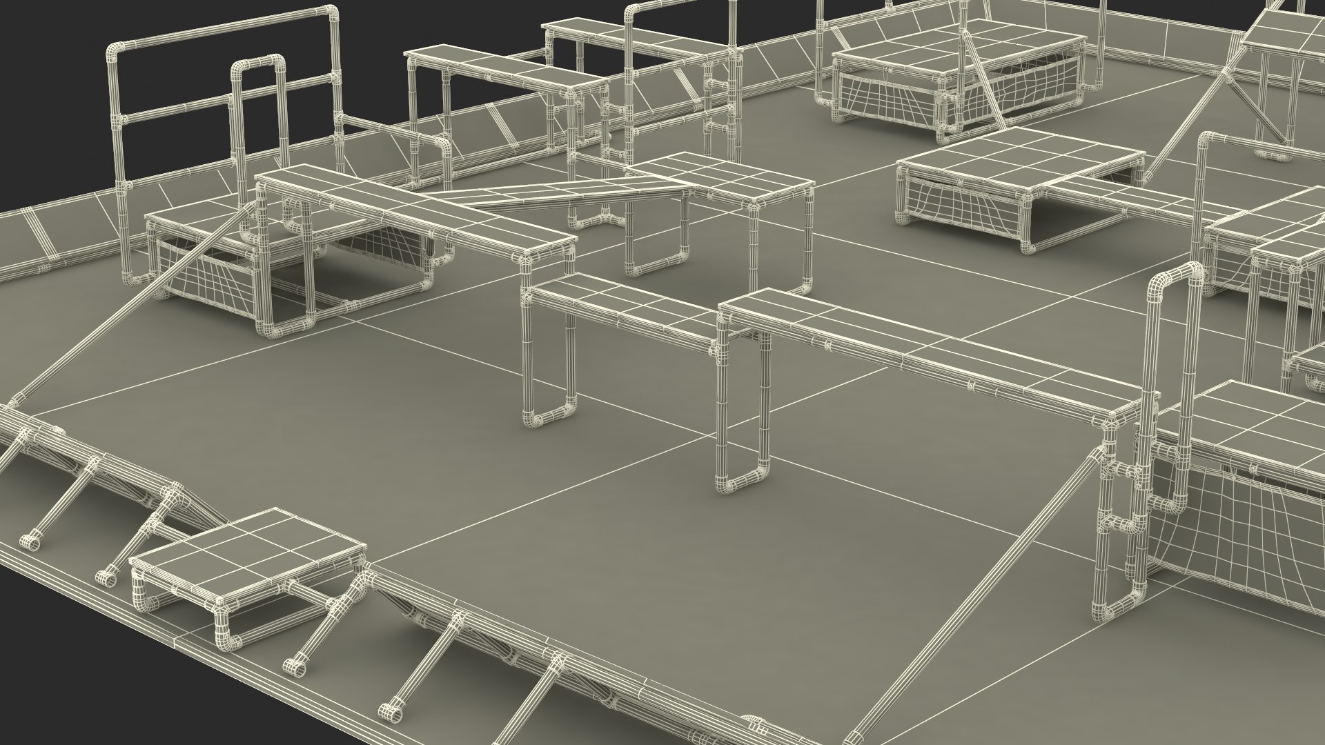 3D WCT Parkour Training Arena - TurboSquid 2370095