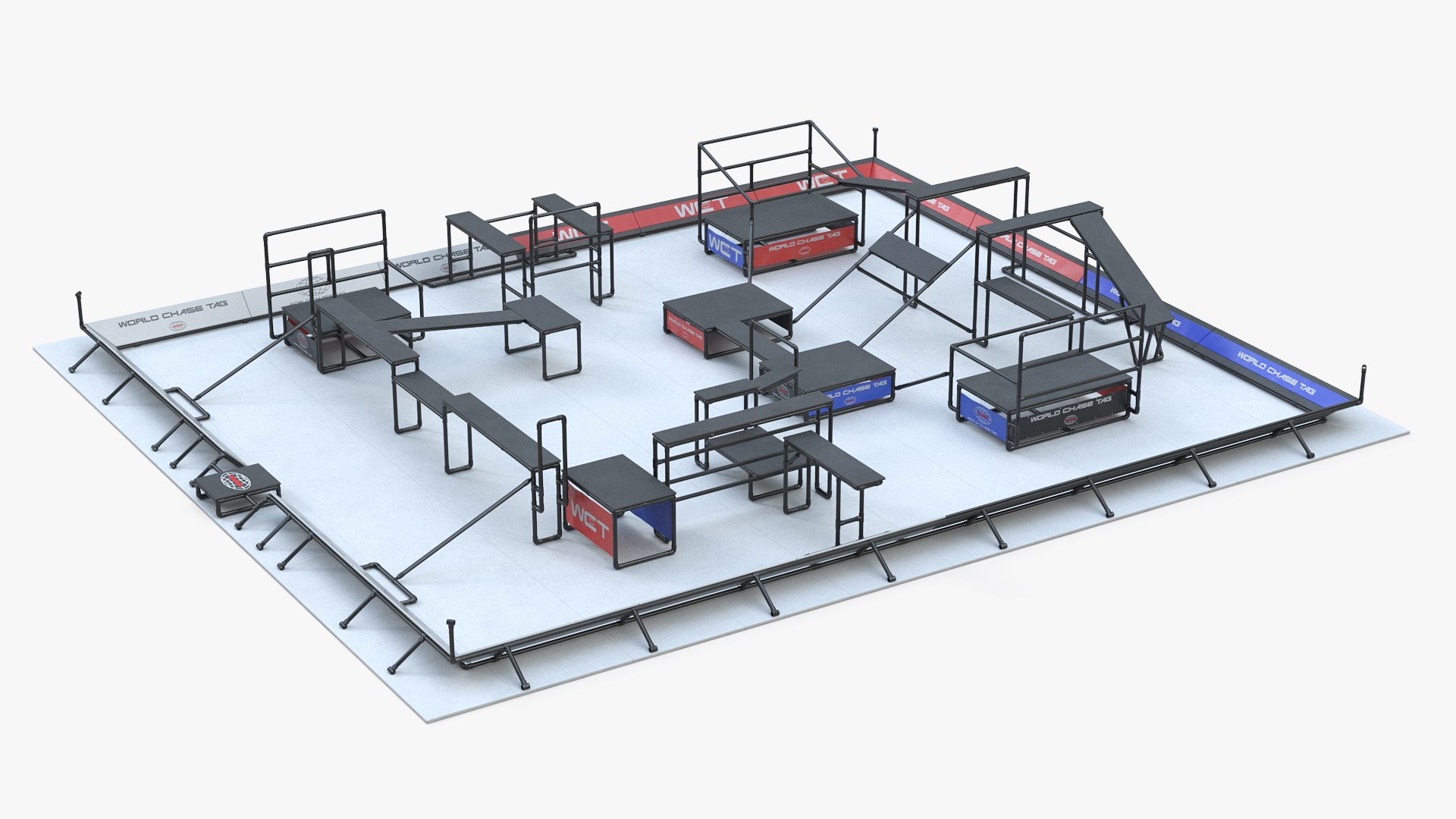 3D WCT Parkour Training Arena - TurboSquid 2370095