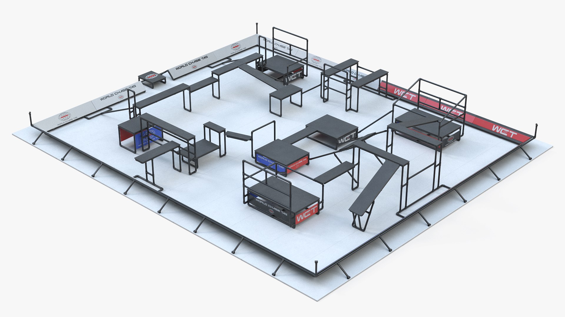 3D WCT Parkour Training Arena - TurboSquid 2370095