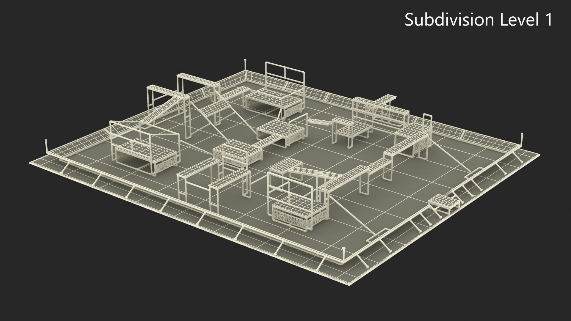 3D WCT Parkour Training Arena - TurboSquid 2370095