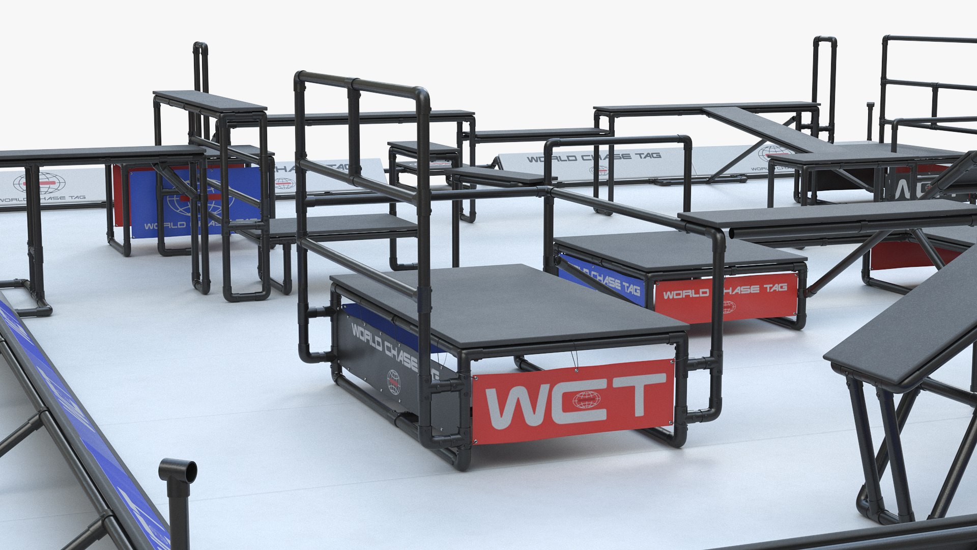 3D WCT Parkour Training Arena - TurboSquid 2370095