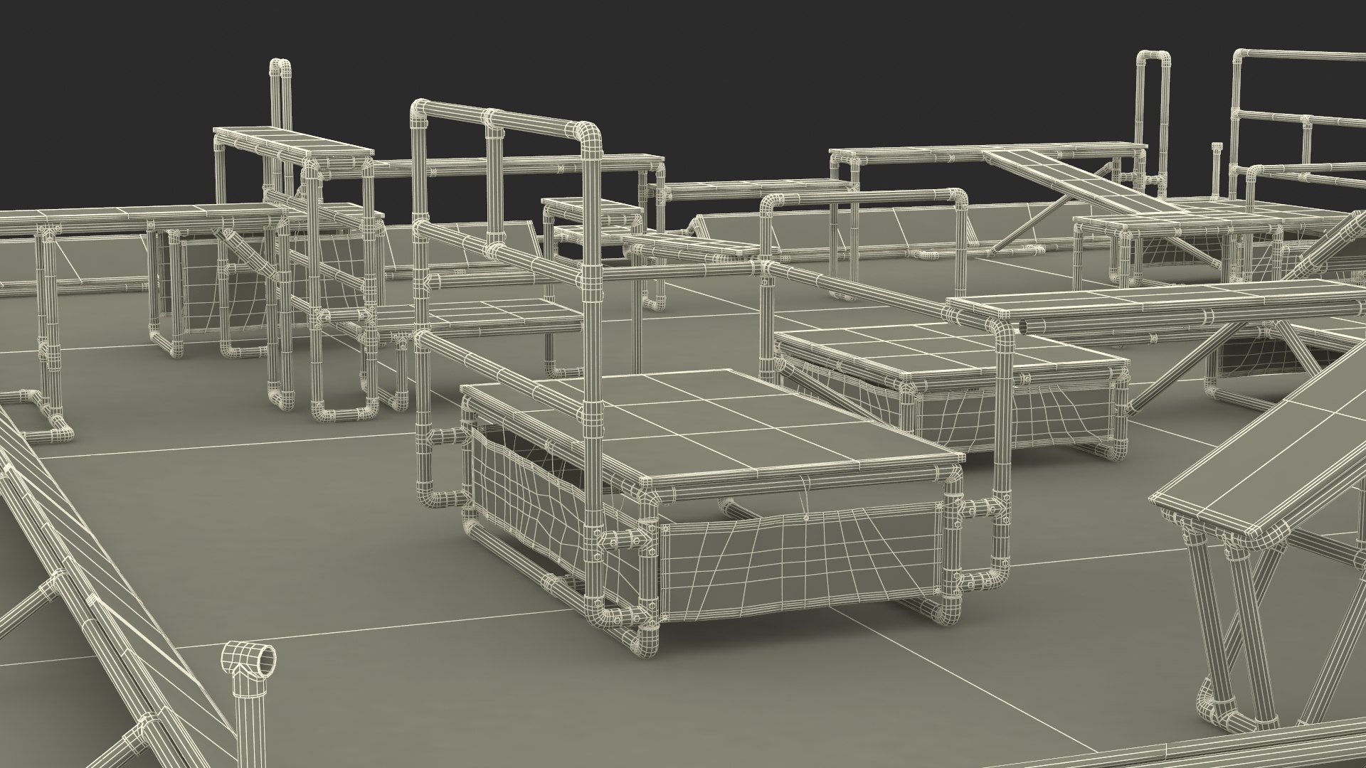 3D WCT Parkour Training Arena - TurboSquid 2370095