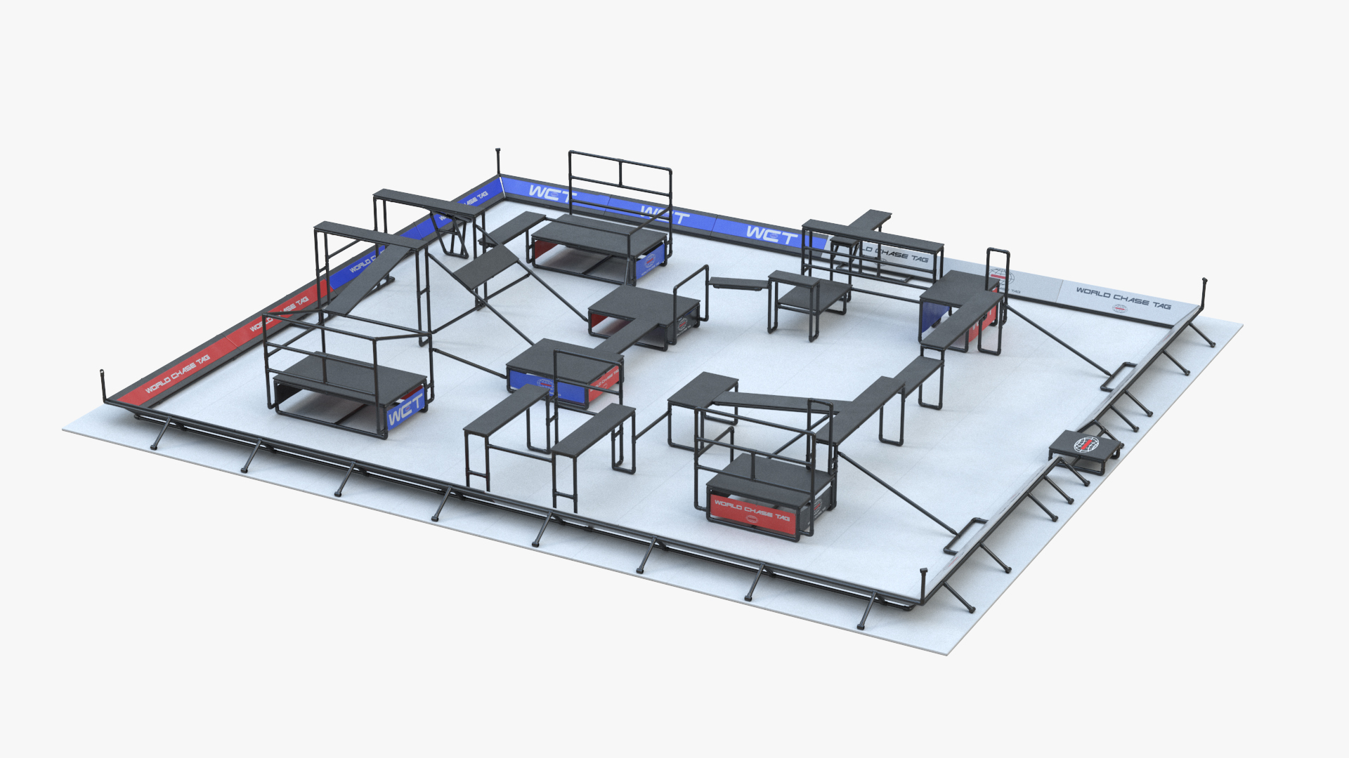 3D WCT Parkour Training Arena - TurboSquid 2370095