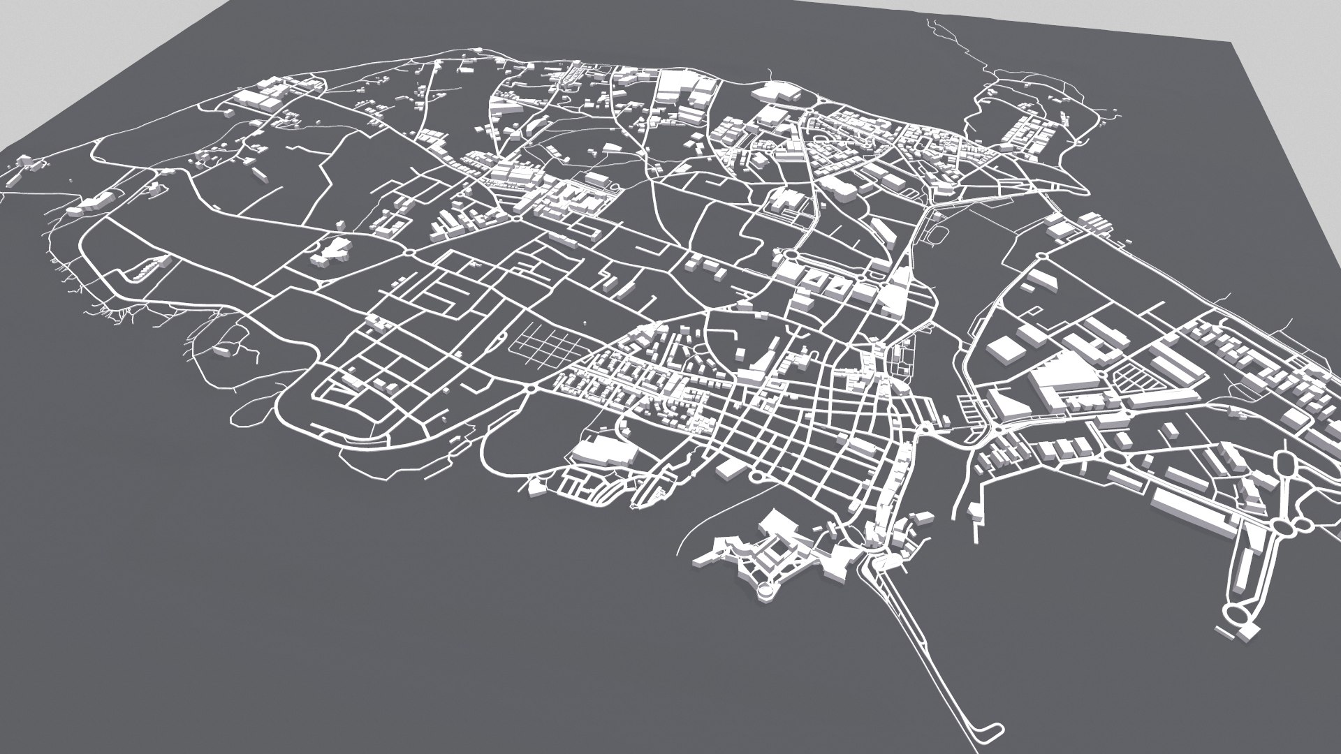 3D Cityscape Peniche Portugal - TurboSquid 2351329