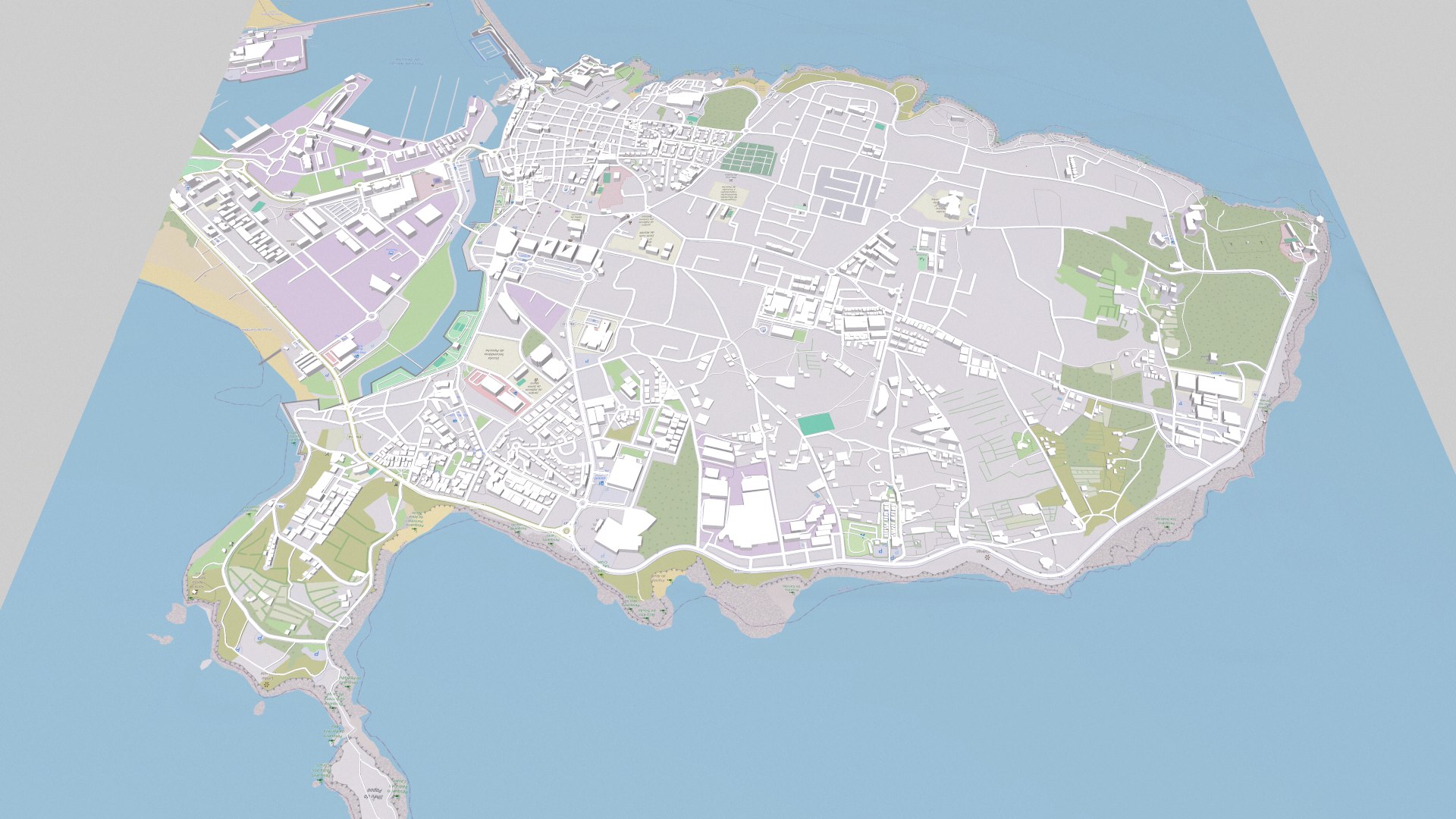 3D Cityscape Peniche Portugal - TurboSquid 2351329