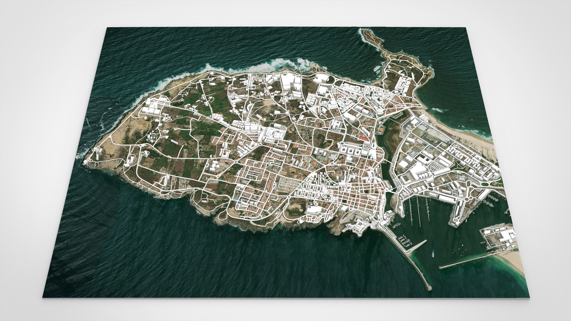 3D Cityscape Peniche Portugal - TurboSquid 2351329