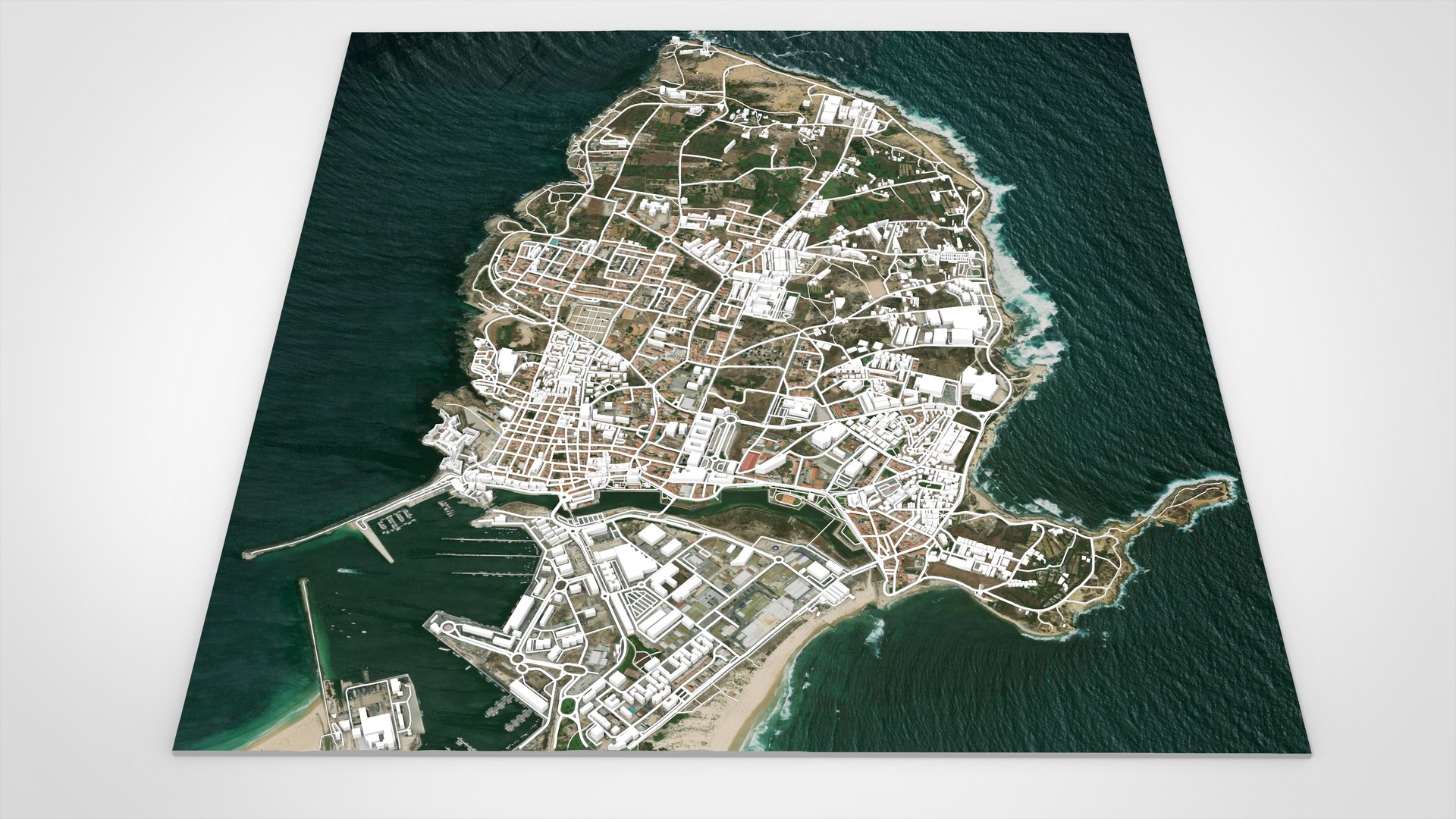 3D Cityscape Peniche Portugal - TurboSquid 2351329