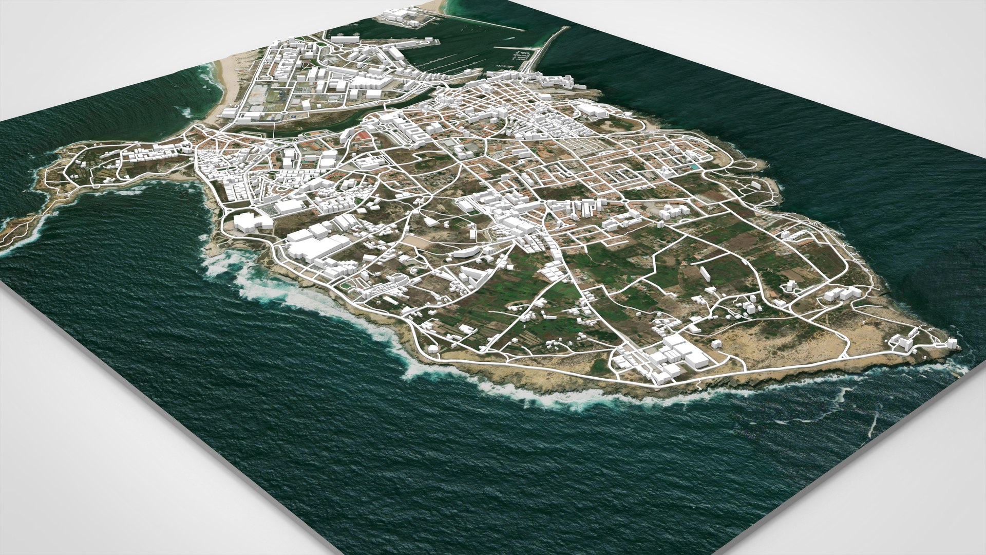 3D Cityscape Peniche Portugal - TurboSquid 2351329
