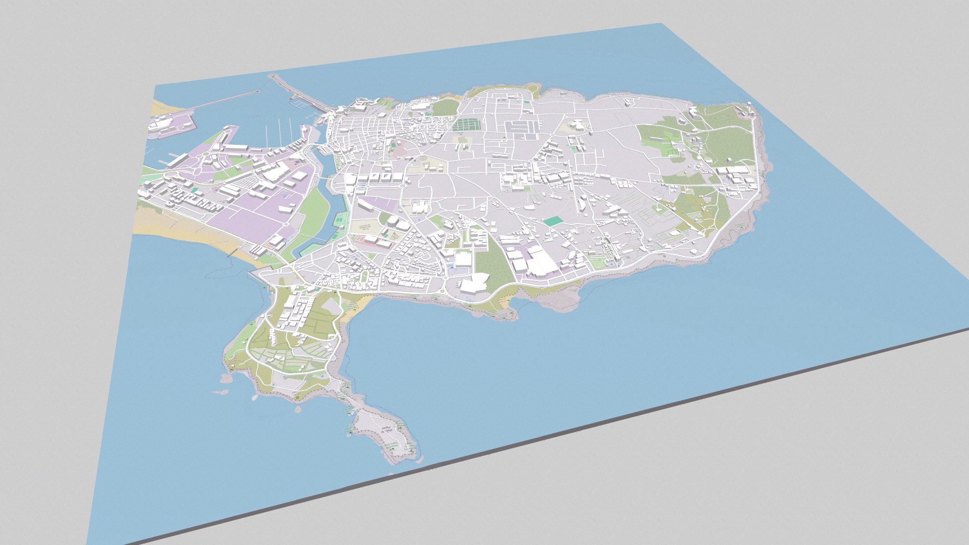 3D Cityscape Peniche Portugal - TurboSquid 2351329