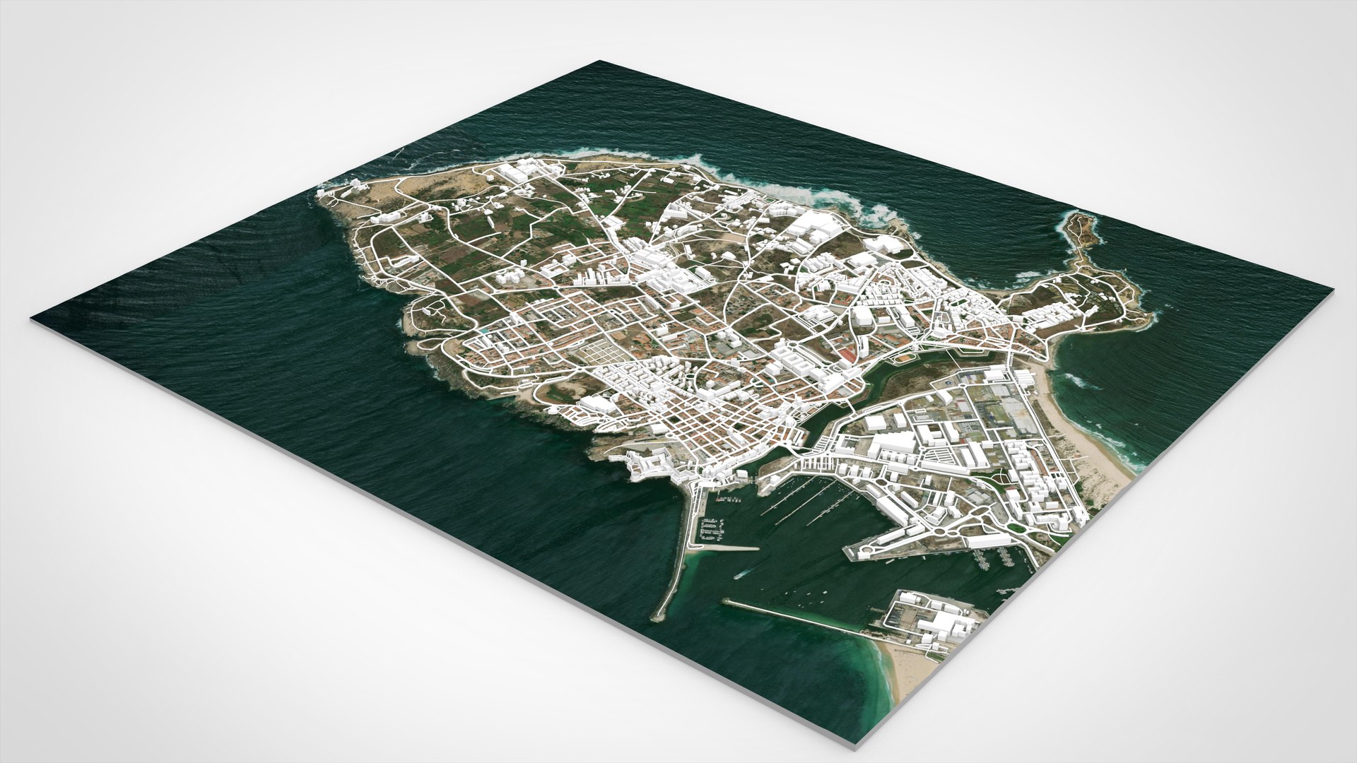 3D Cityscape Peniche Portugal - TurboSquid 2351329