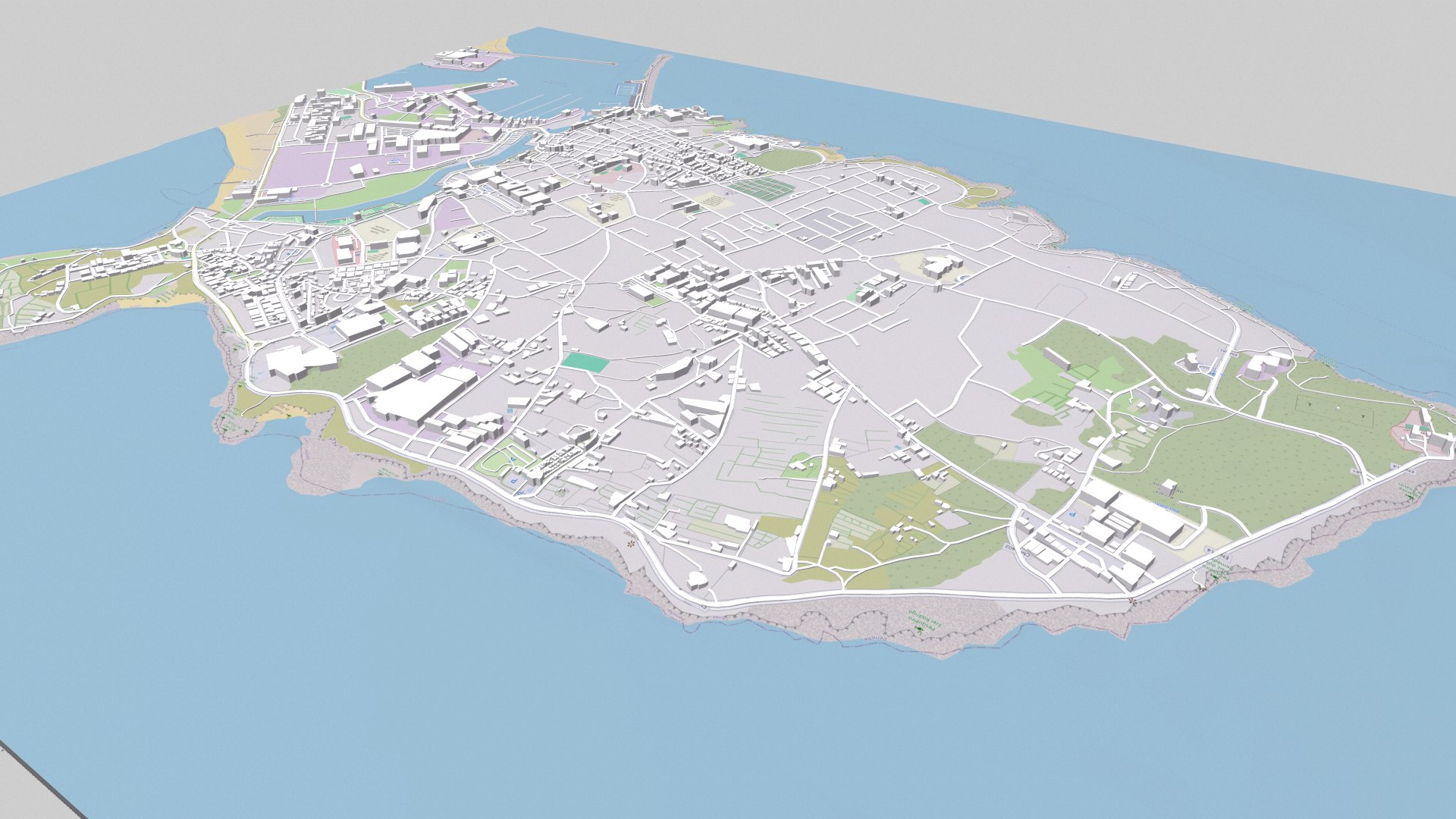 3D Cityscape Peniche Portugal - TurboSquid 2351329