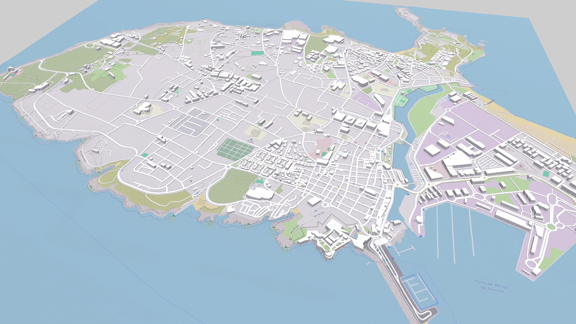 3D Cityscape Peniche Portugal - TurboSquid 2351329