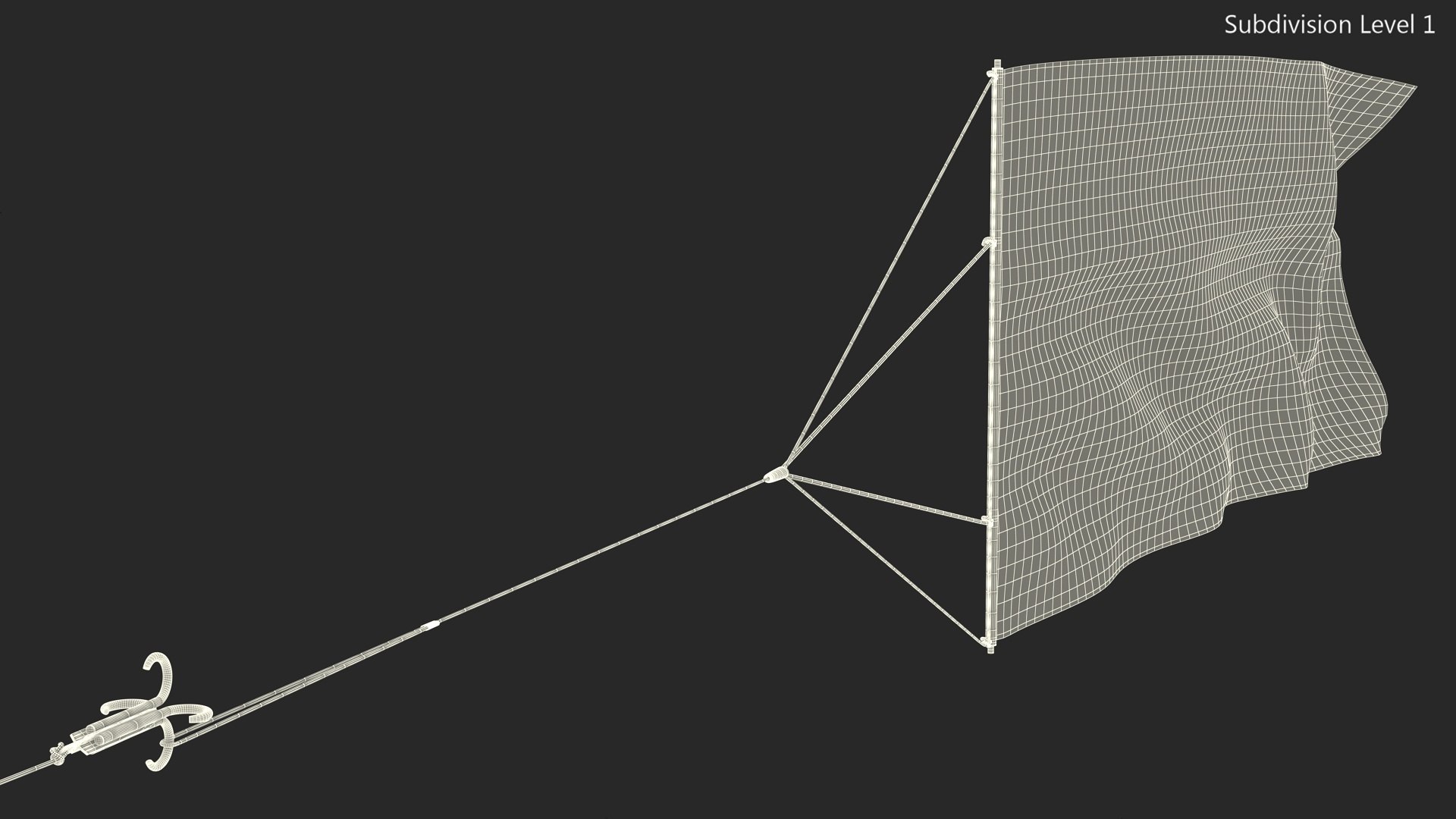 Yellow Big Aerial Banner Mockup 3D Model - TurboSquid 2344642