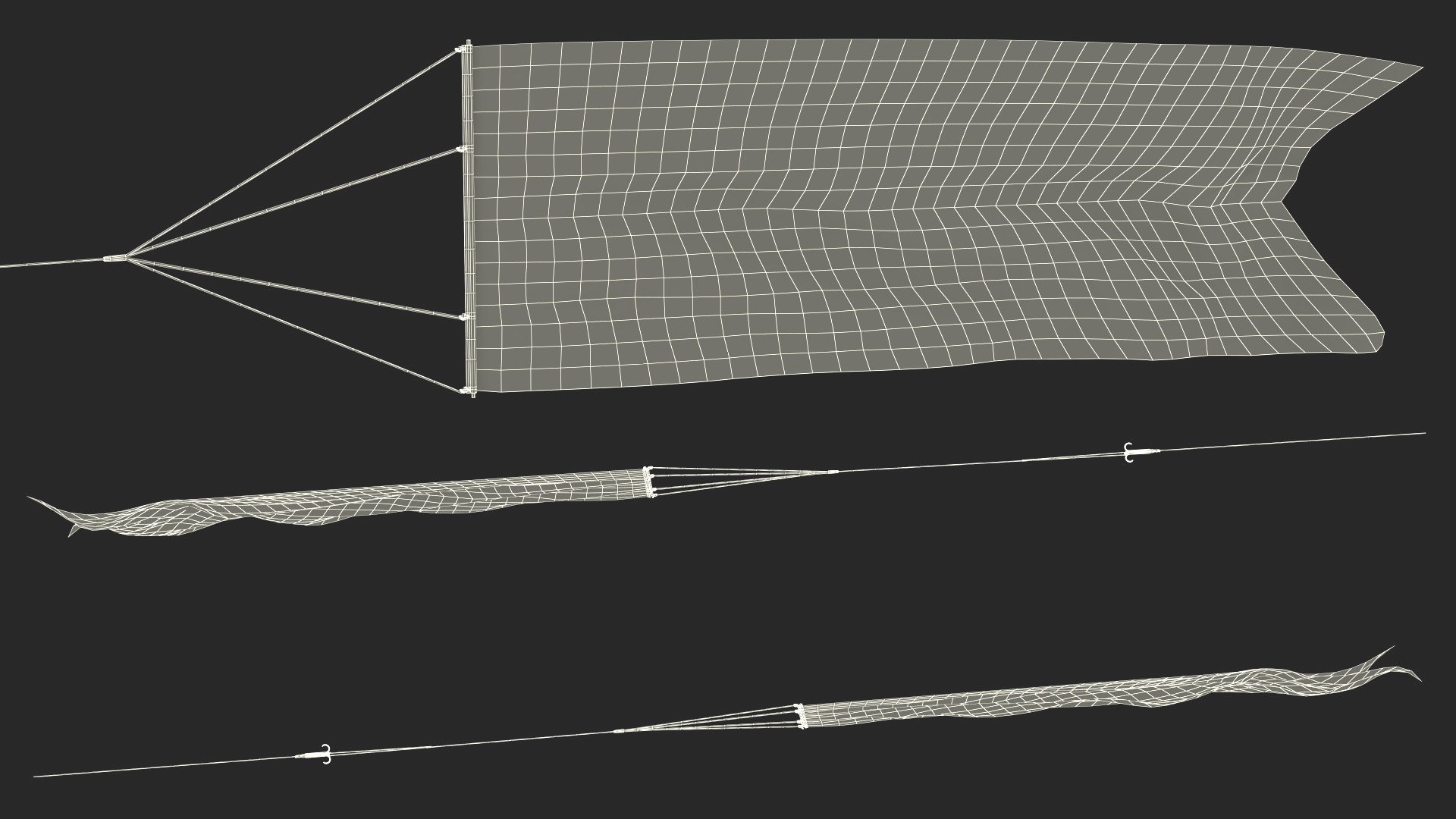 Yellow Big Aerial Banner Mockup 3D Model - TurboSquid 2344642