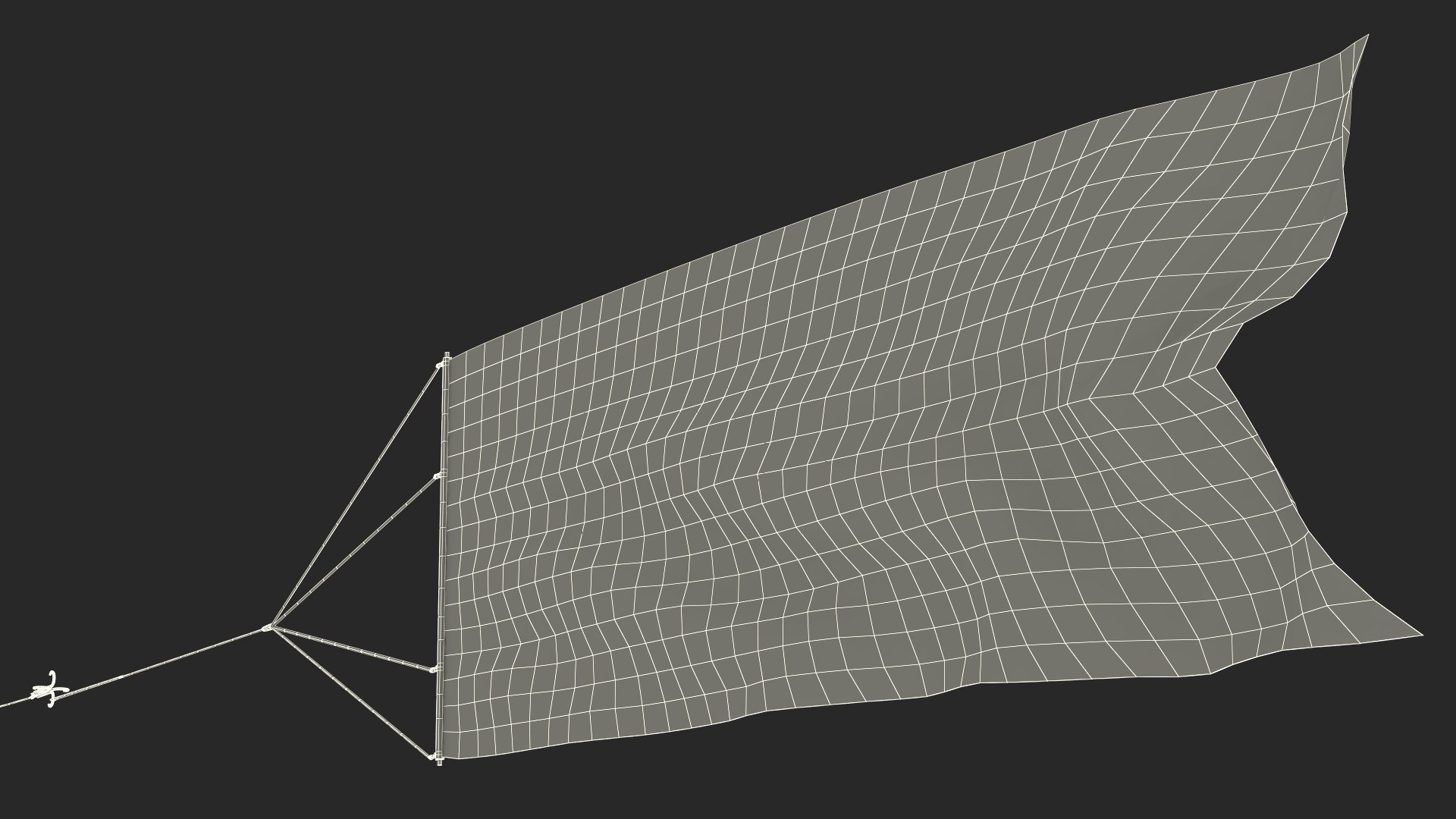 Yellow Big Aerial Banner Mockup 3D Model - TurboSquid 2344642