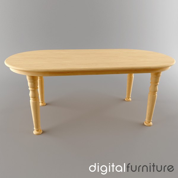 3ds max dining table