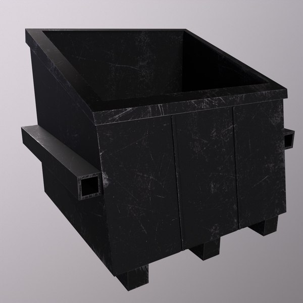 modelo 3d Basurero Game Ready Modelo 3D Low Poly Modelo 3D Low-poly ...