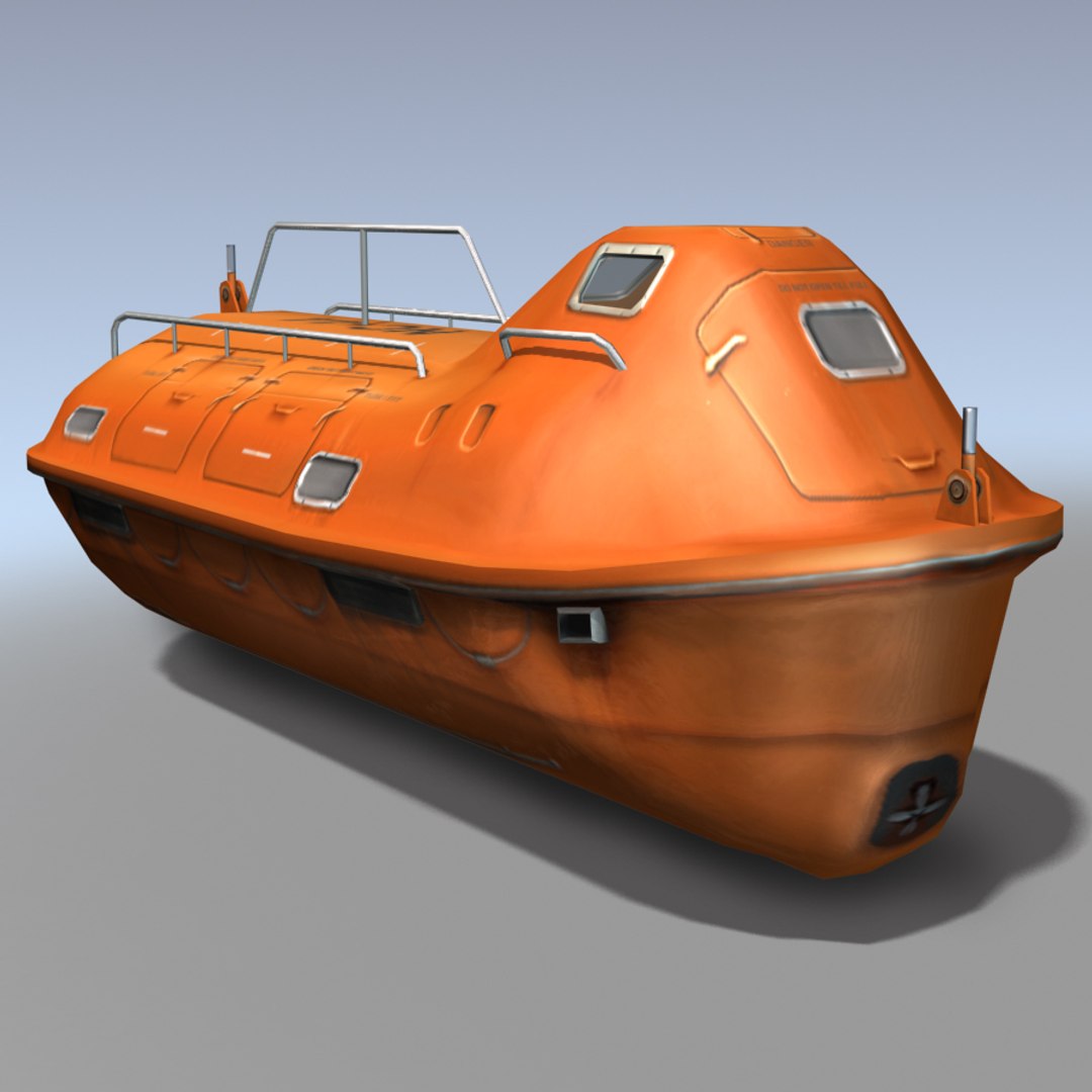 3d Lifeboat Pack Model