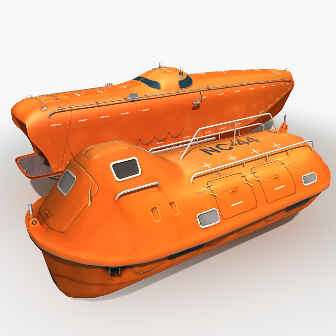 3d Lifeboat Pack Model