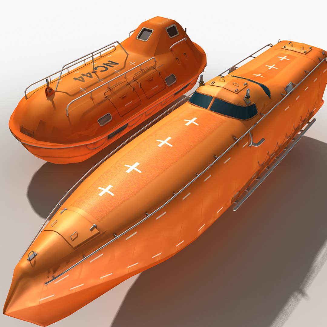 3d Lifeboat Pack Model