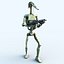 3d Battle Droid Blaster Rigged Model