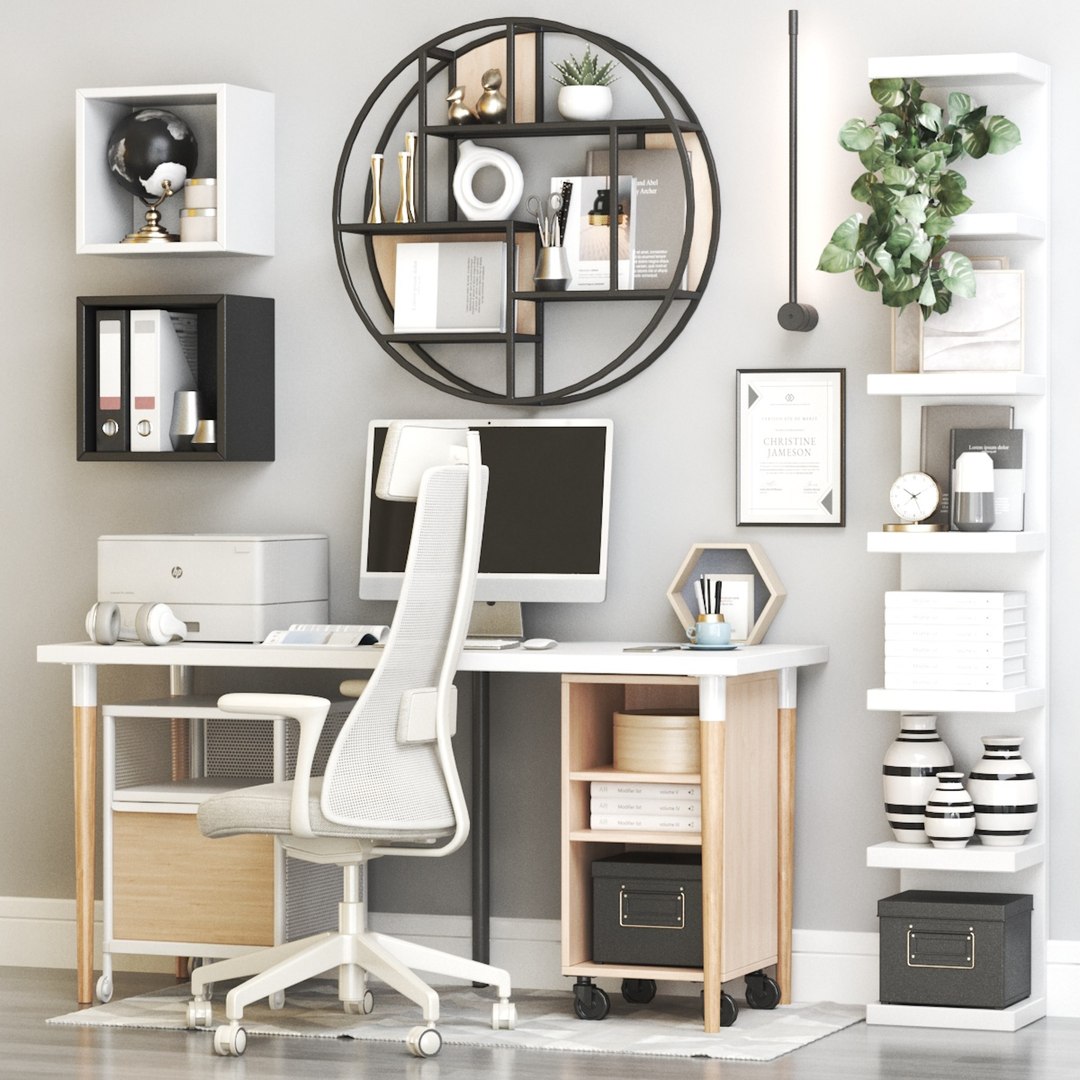 IKEA Office Workplace 121 3D - TurboSquid 2159352