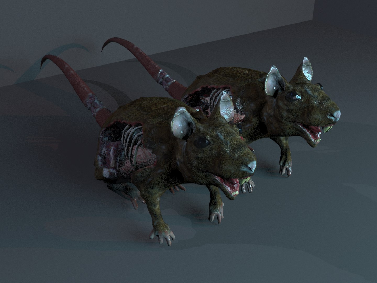 Hungry Rat Zombie 3D Model - TurboSquid 1506260