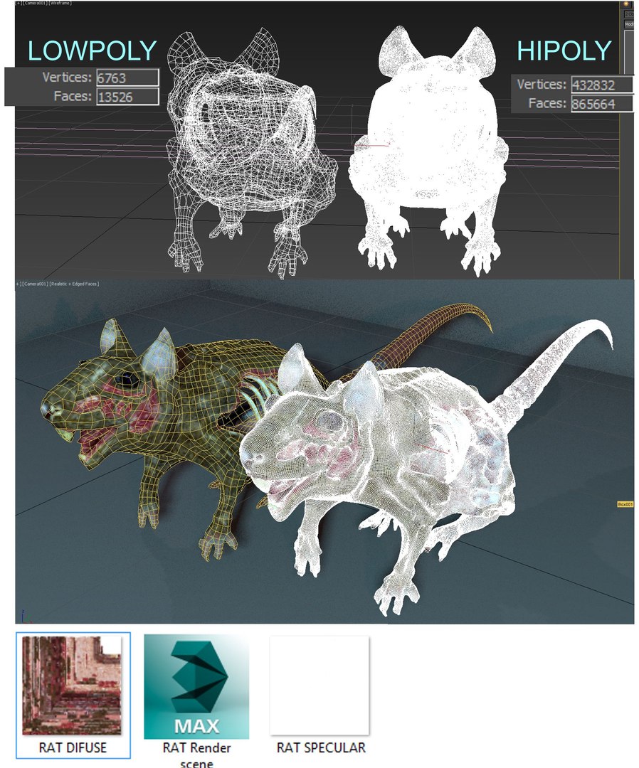 Hungry Rat Zombie 3D Model - TurboSquid 1506260