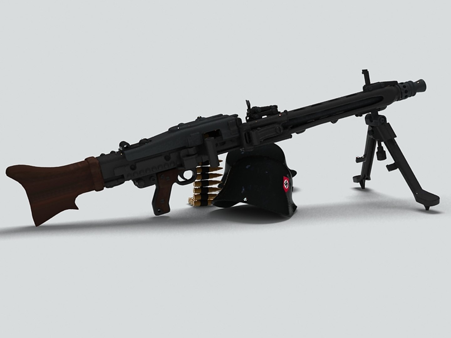 Machine Gun Mg42 3d Model