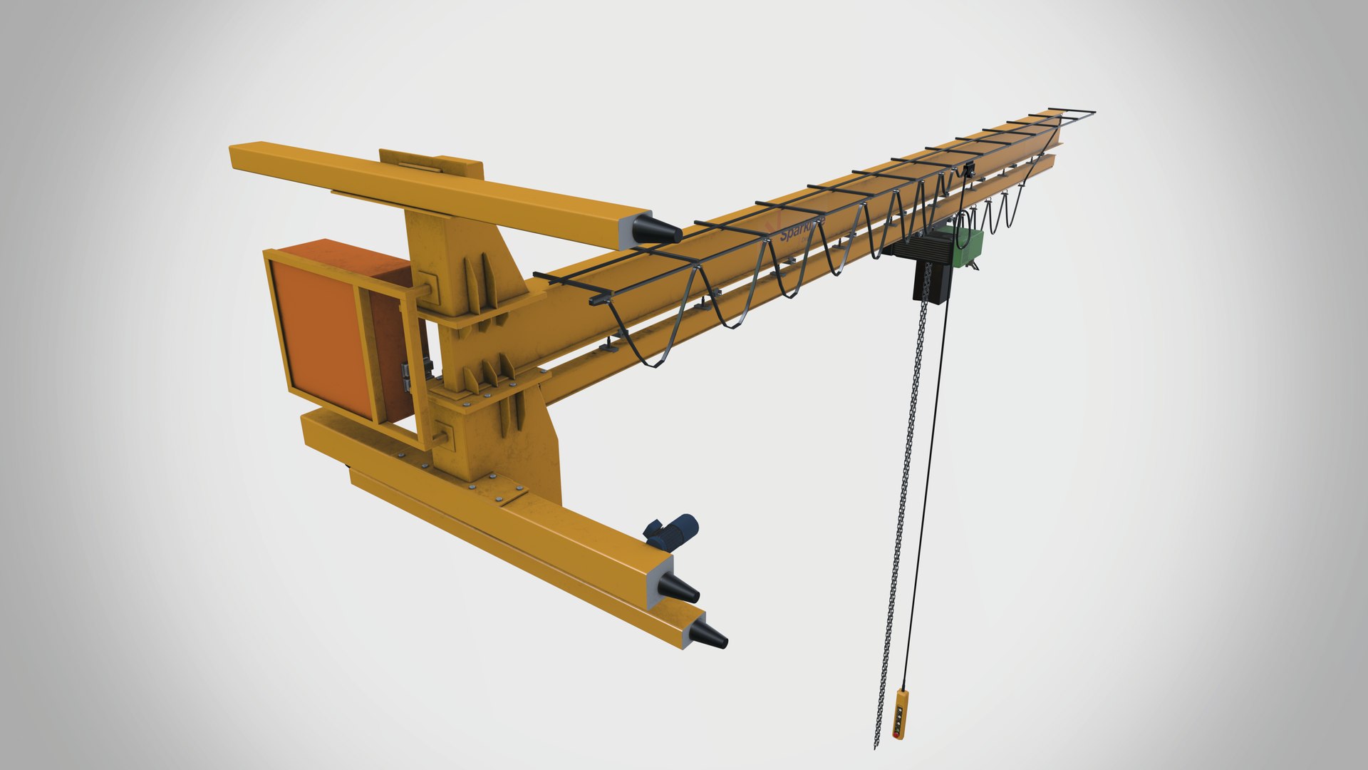 Wall Mounted Crane 3D Model - TurboSquid 2270824
