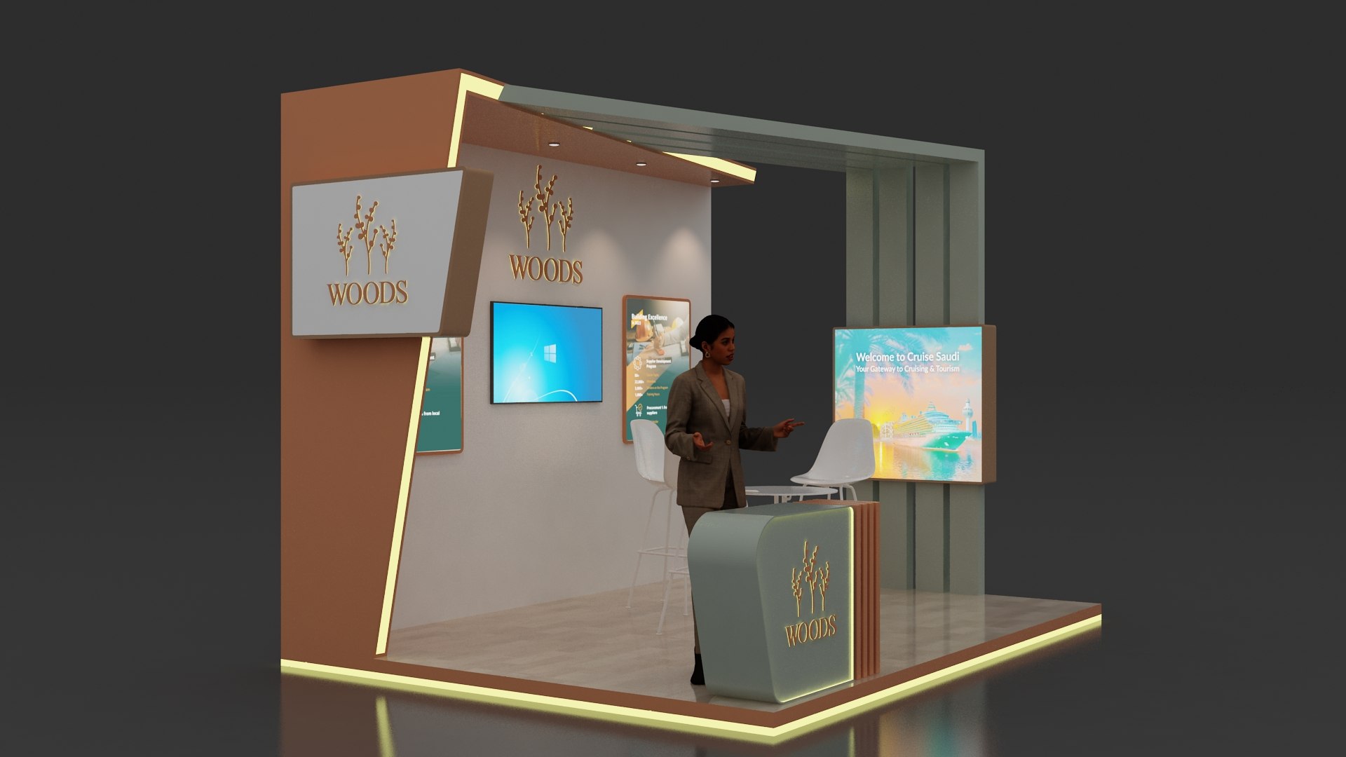 Exhibition Booth Model - TurboSquid 2223208