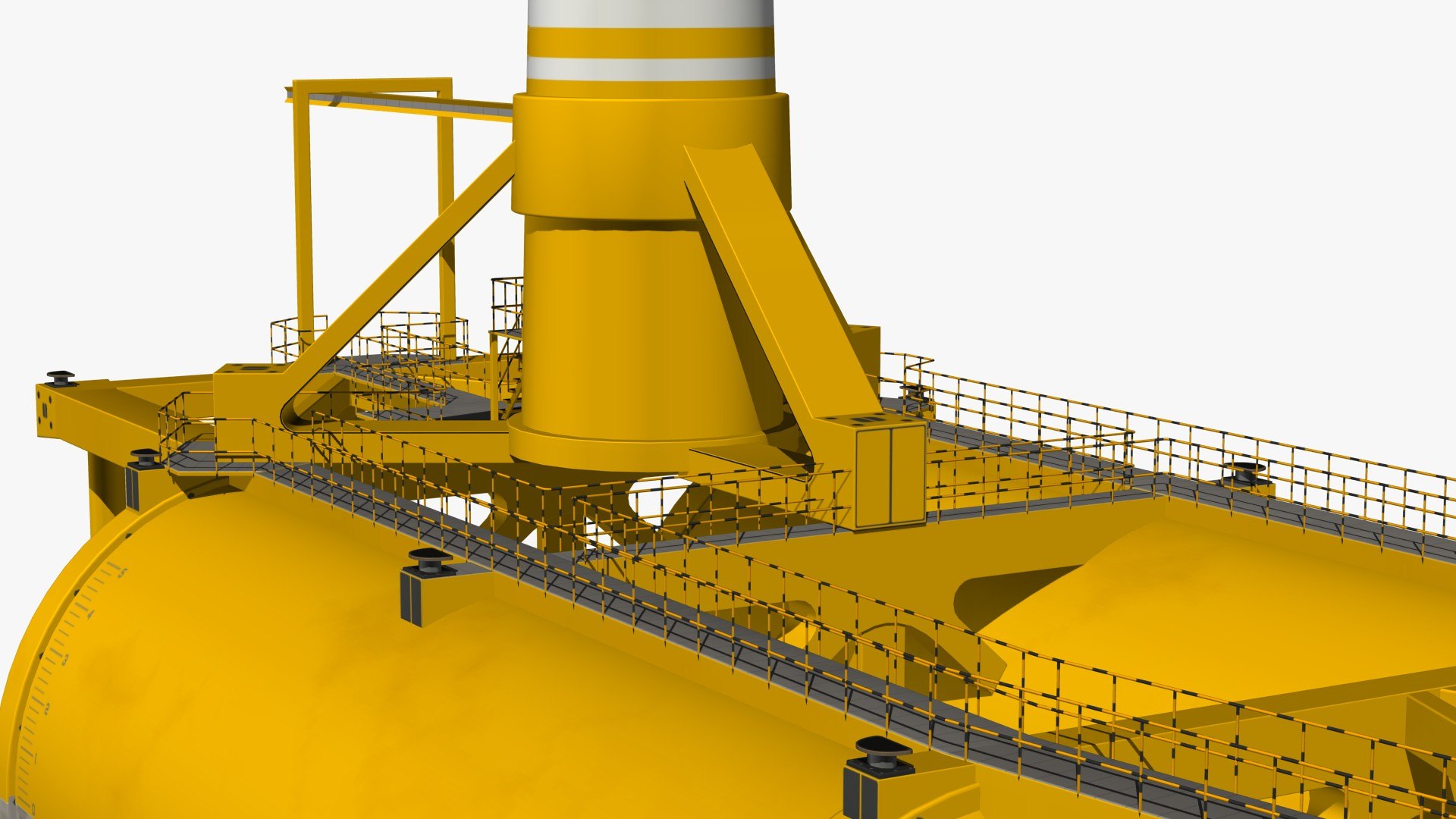 3D Floating Wind Turbine Model - TurboSquid 2160841