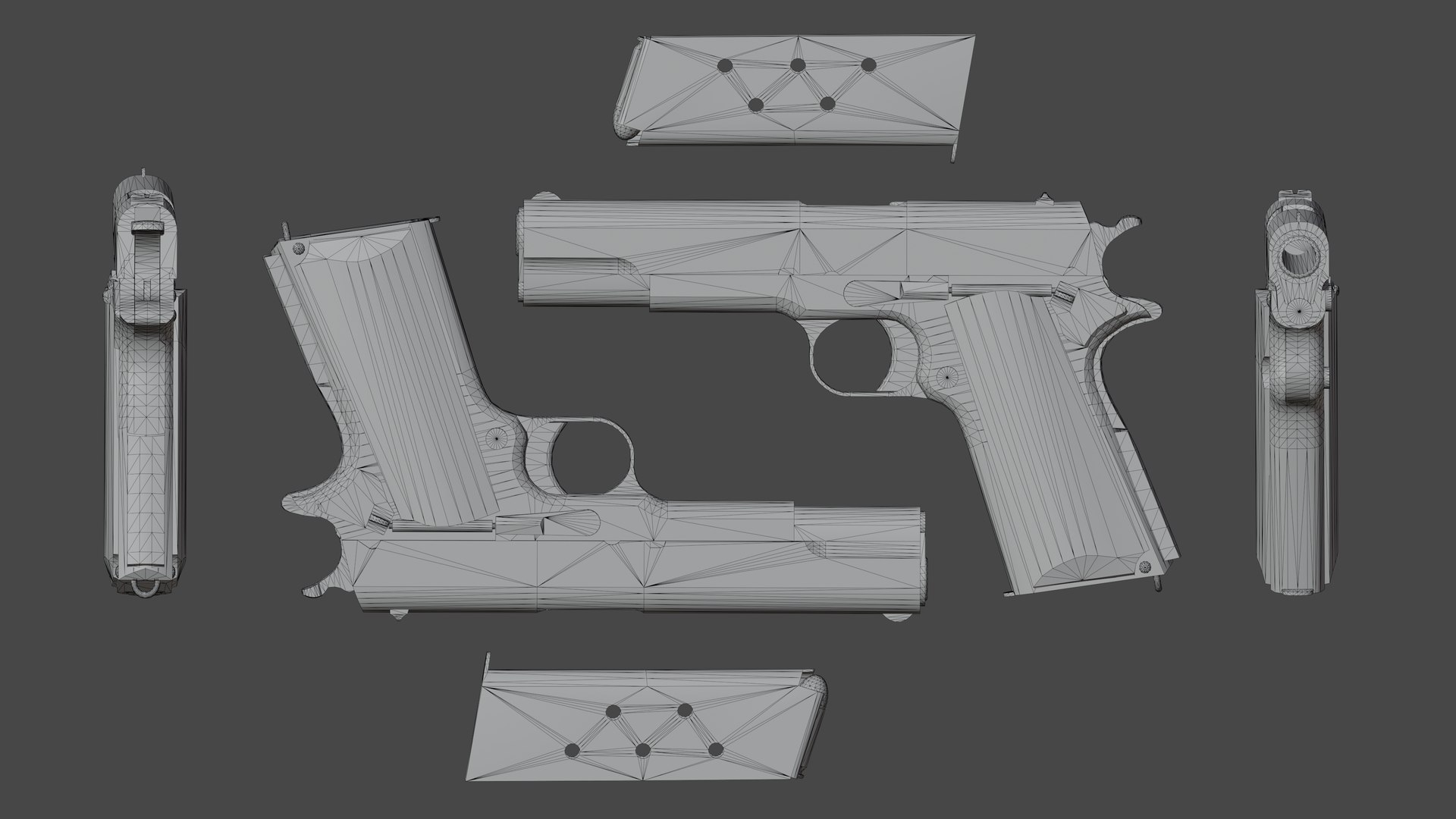 3D Colt M1911 Low-poly 3D Model - TurboSquid 1911717