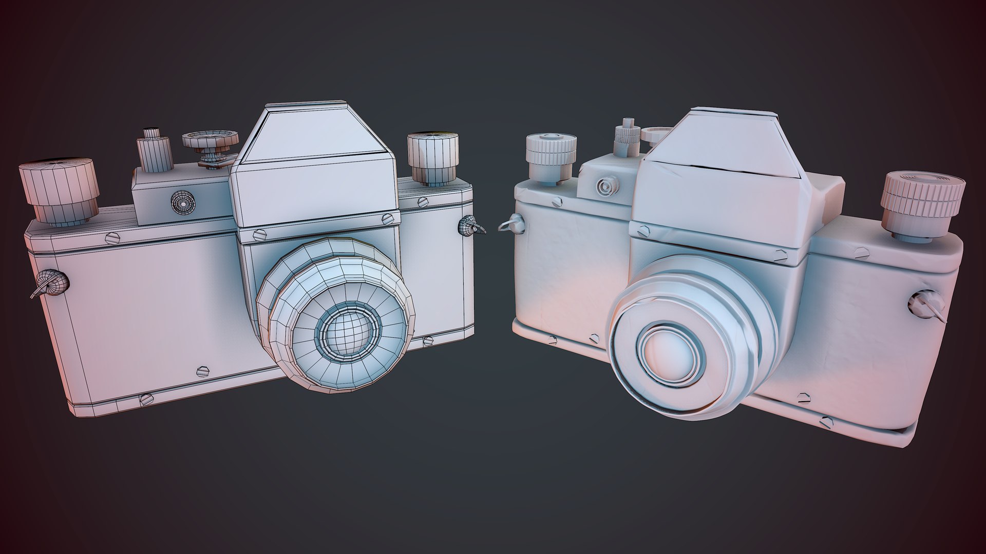 Stylized Photo Camera Zenit-C 3D Model - TurboSquid 1977353