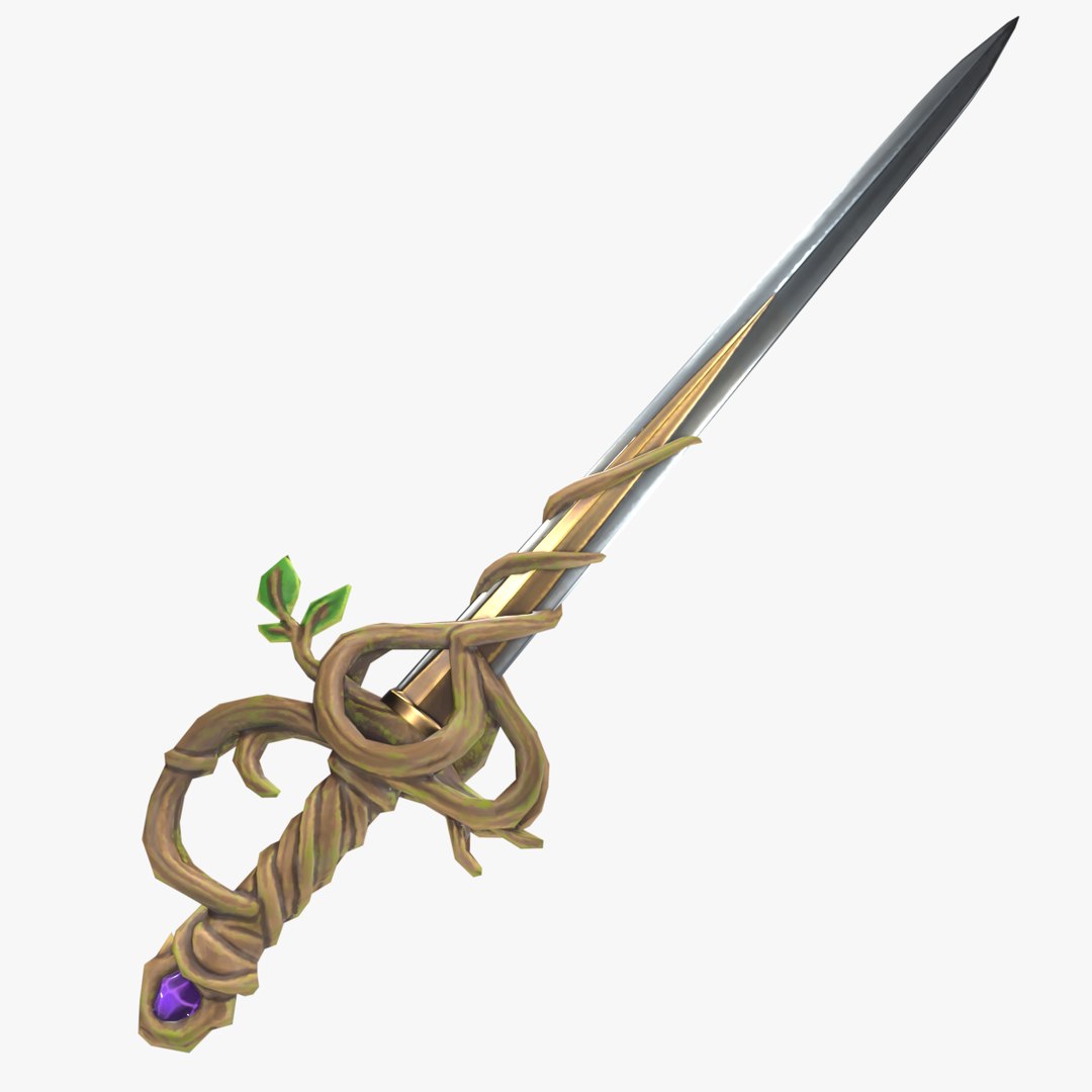 Stylized Fantasy RPG Weapon Sword Rapier Dagger Shortsword Seax Gladius ...