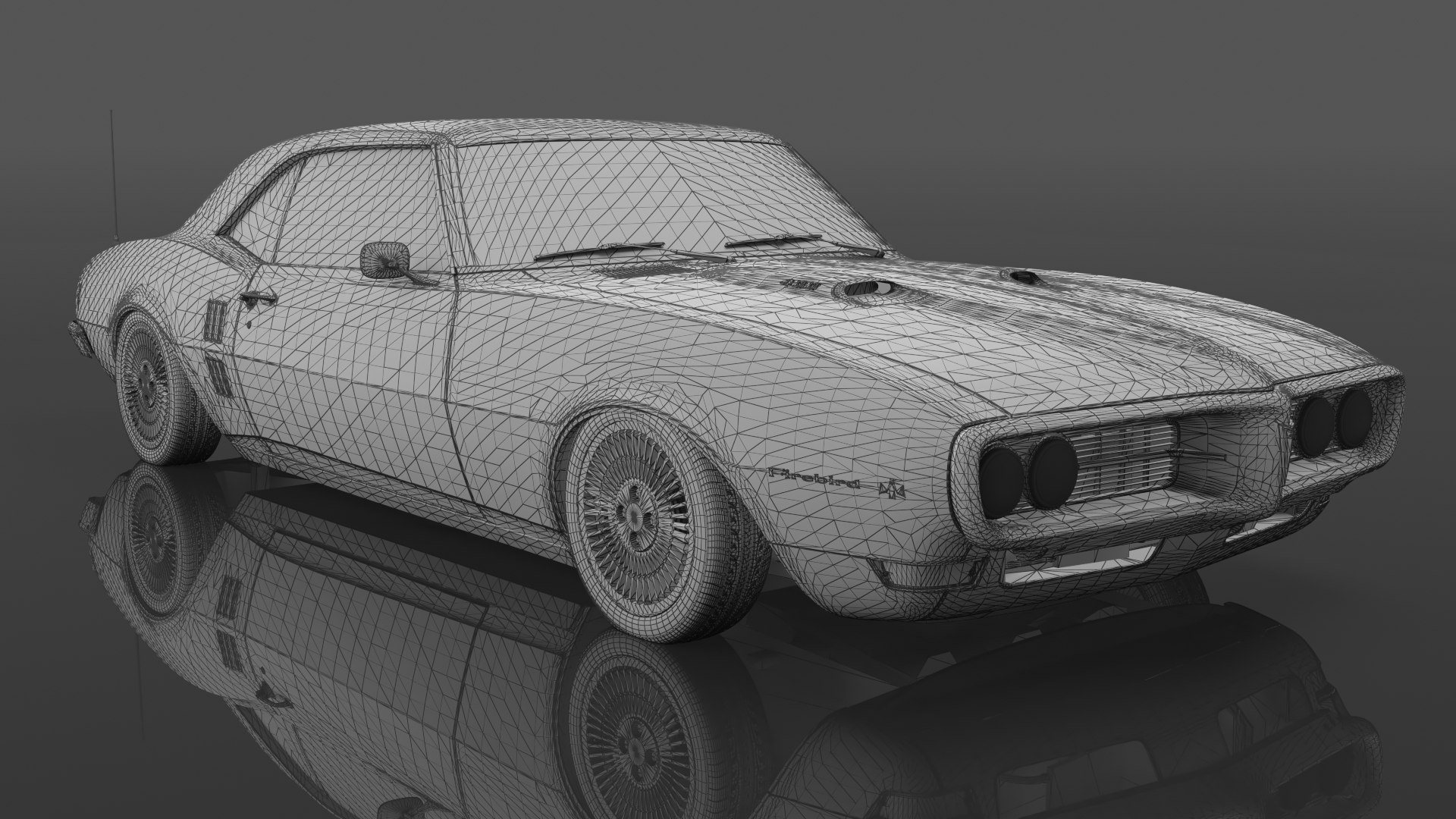 1968 Pontiac Firebird model - TurboSquid 1930368