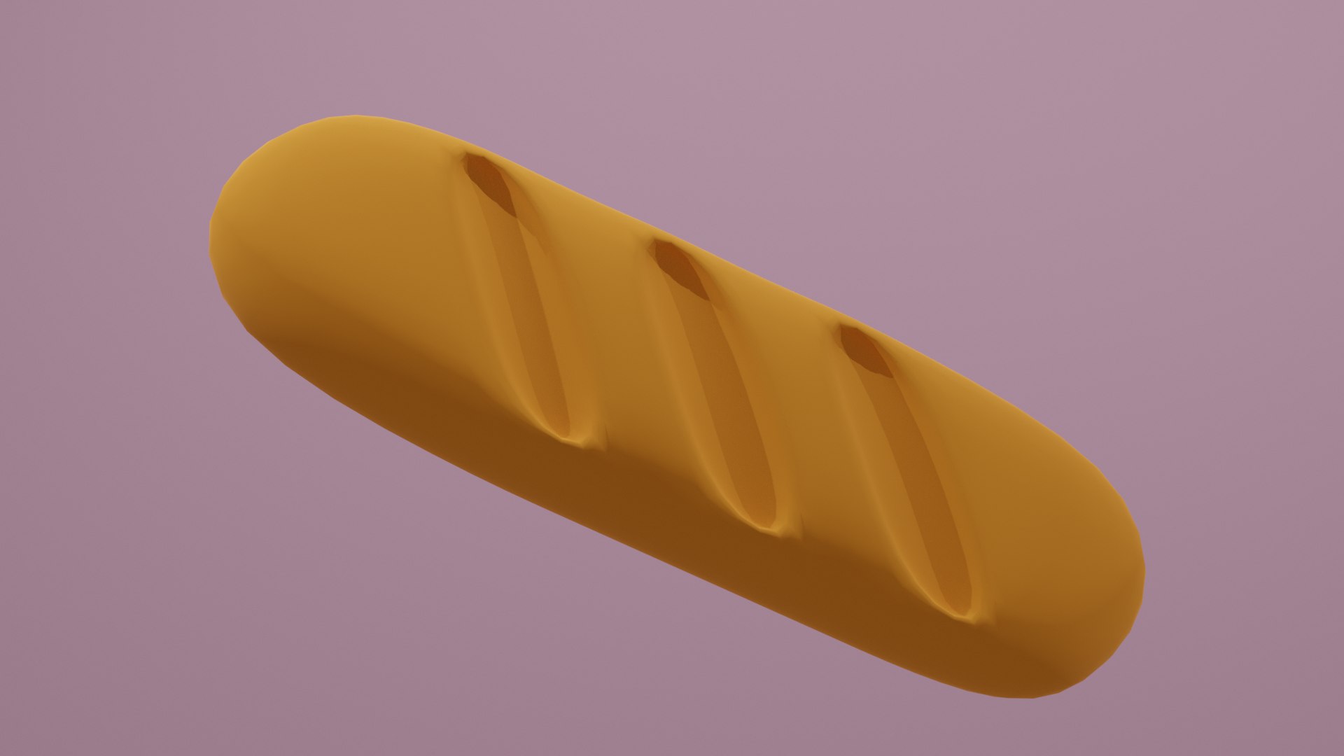 3D Low Polly Bread - TurboSquid 2094725