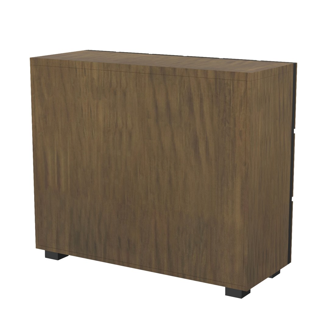 CYPRESS BROWN Two Door Dimensional Squares Wooden Cabinet 40 inch 3D ...