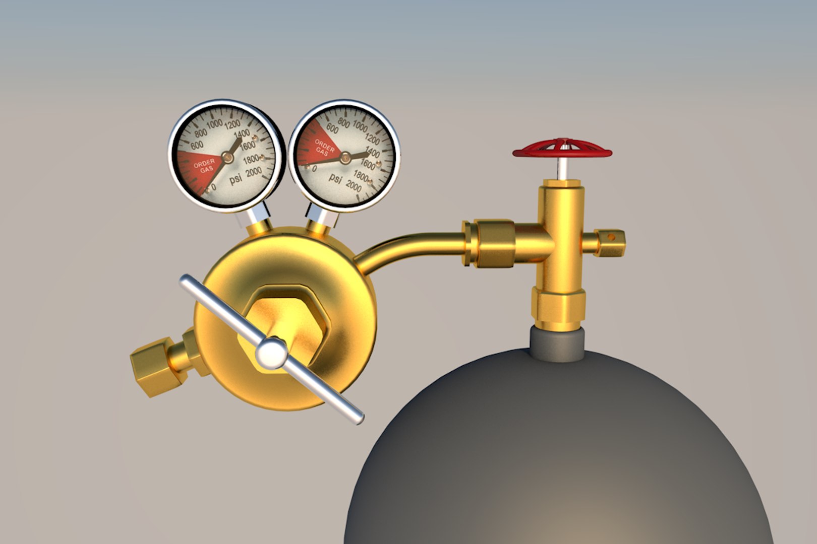 3d argon oxygen model