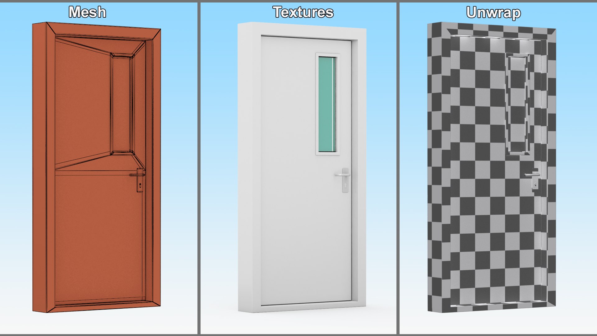 Metal Doors Collection 2 3D Model - TurboSquid 2093435