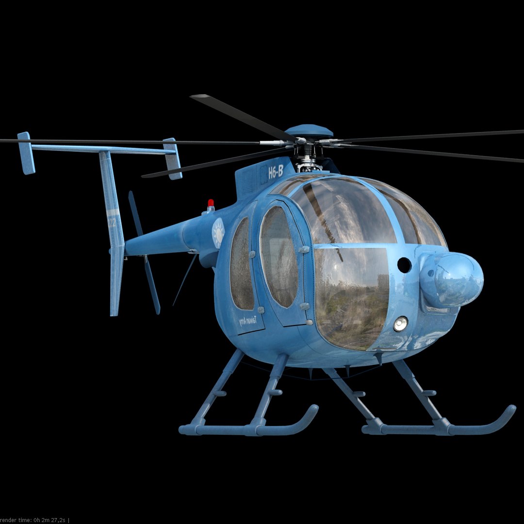 Md 500 Helicopter 3d Obj