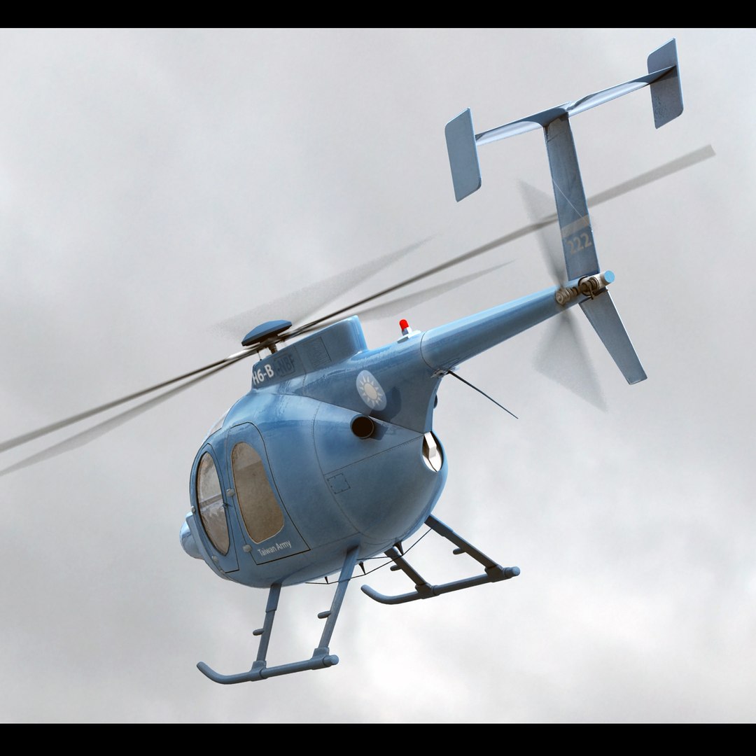 Md 500 Helicopter 3d Obj