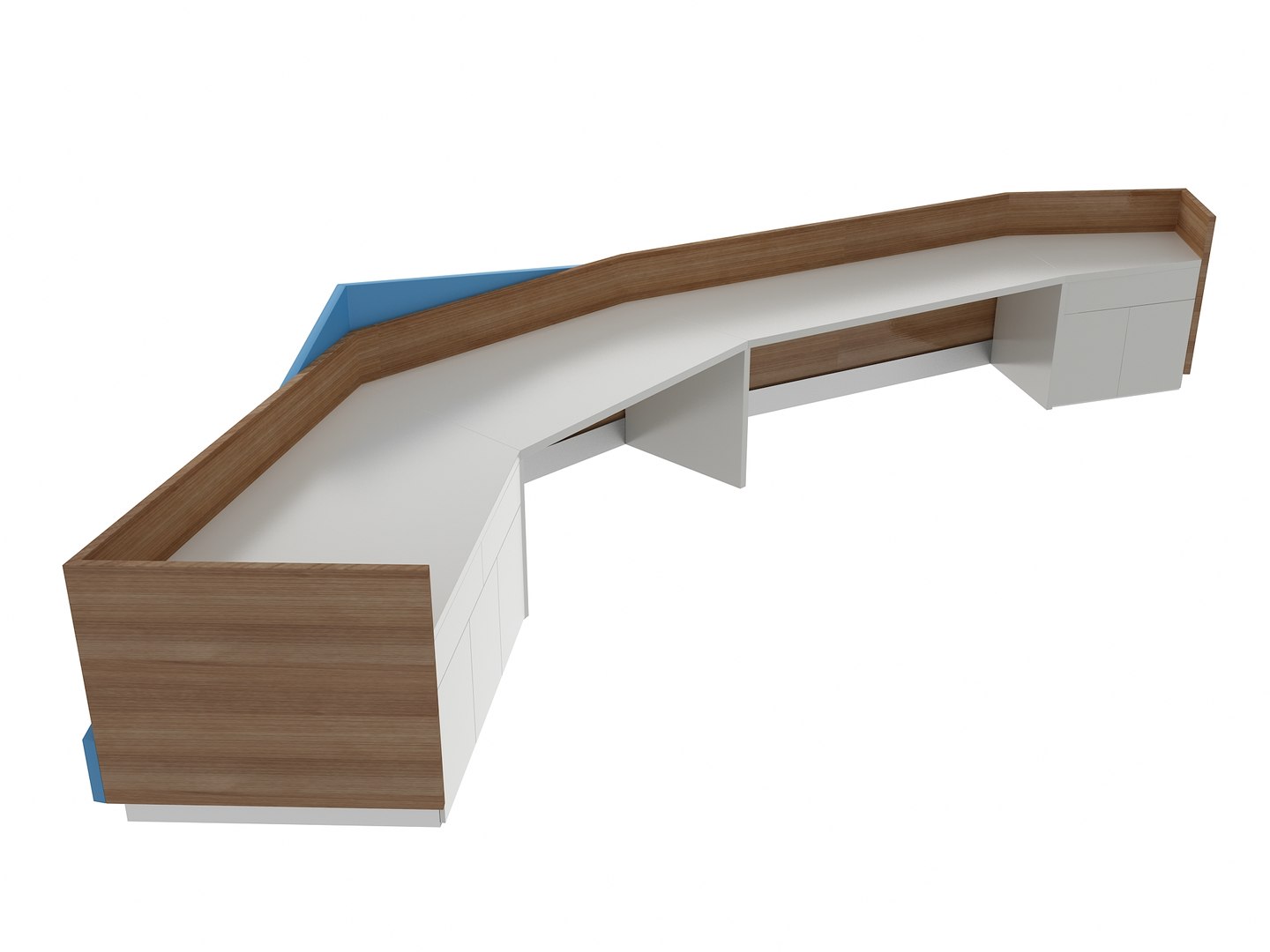 3D Reception Desk Model - TurboSquid 1316619