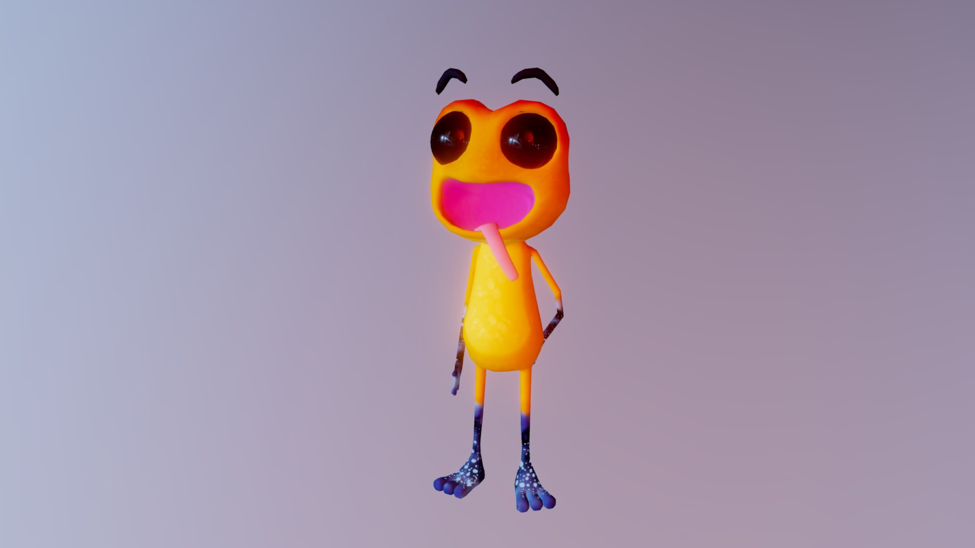 3D Model Cute Frog - TurboSquid 1412481