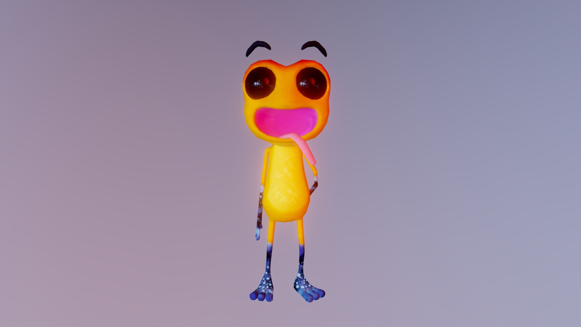 3D Model Cute Frog - TurboSquid 1412481